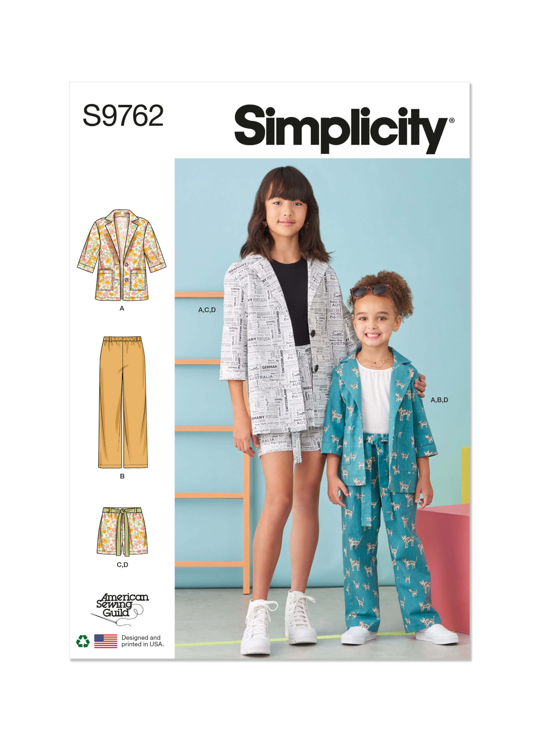 Simplicity Sewing Pattern S9762 Children’s and Girls’ Jacket, Trousers ...