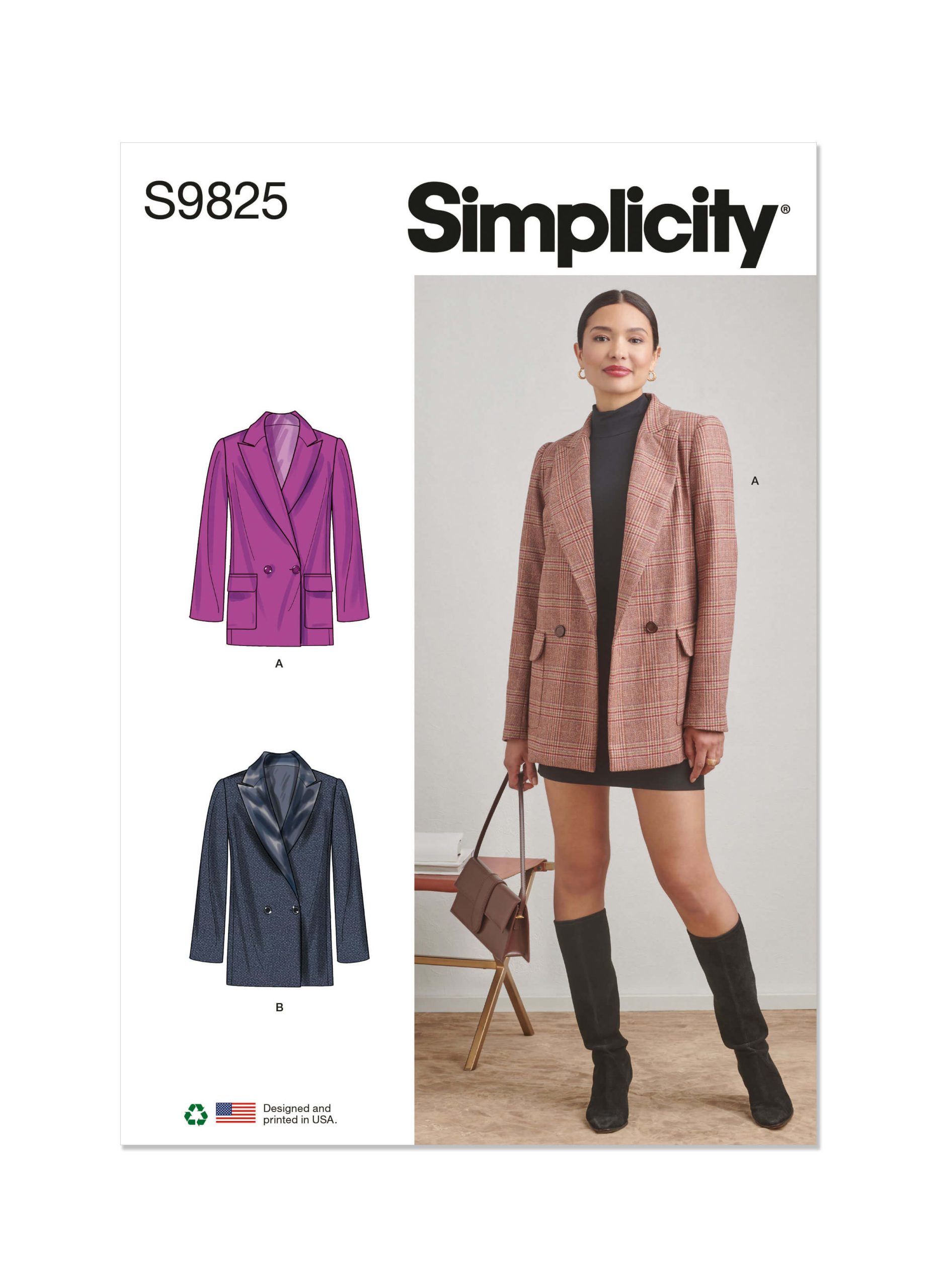 Simplicity Sewing Pattern S9825 Misses’ Jackets - Sewdirect Australia