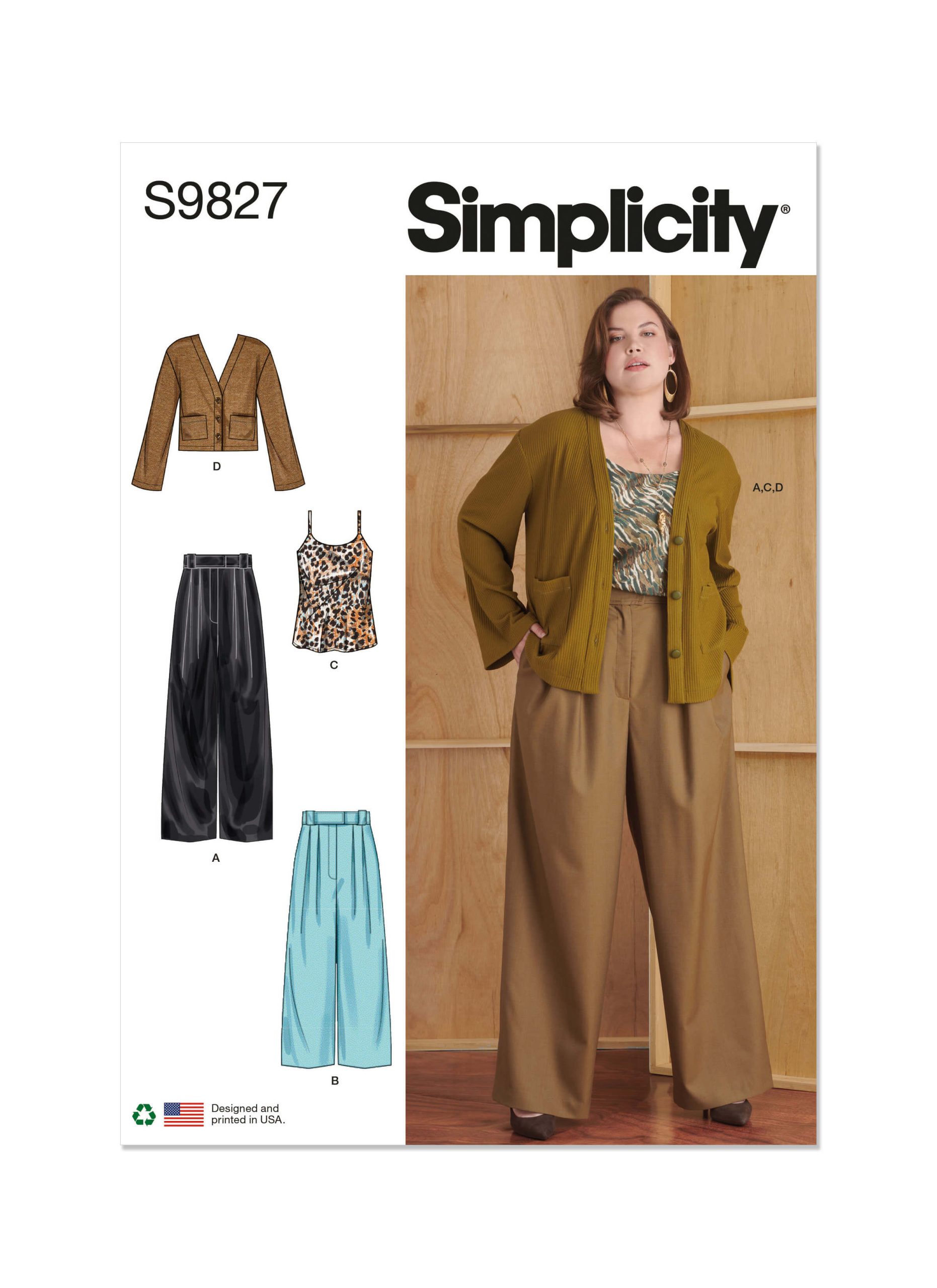 Simplicity Sewing Pattern S9827 Women’s Trousers in Two Lengths ...