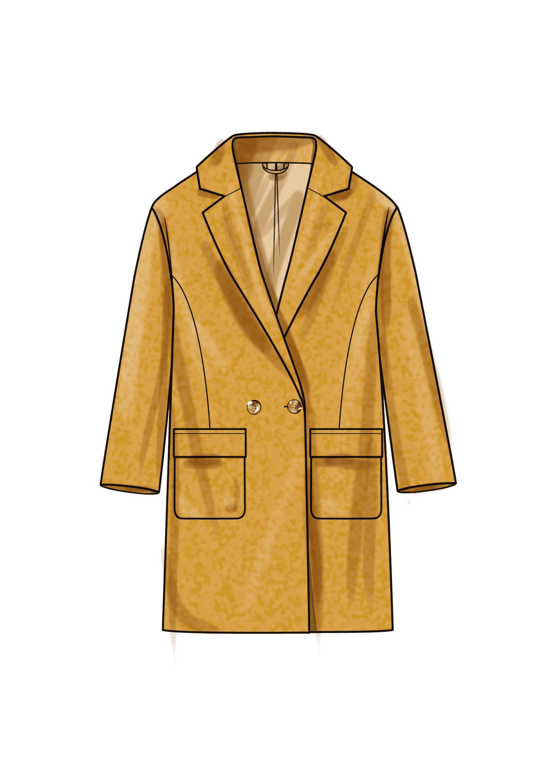 Simplicity Sewing Pattern S9854 Misses’ Lined Coat for American Sewing ...