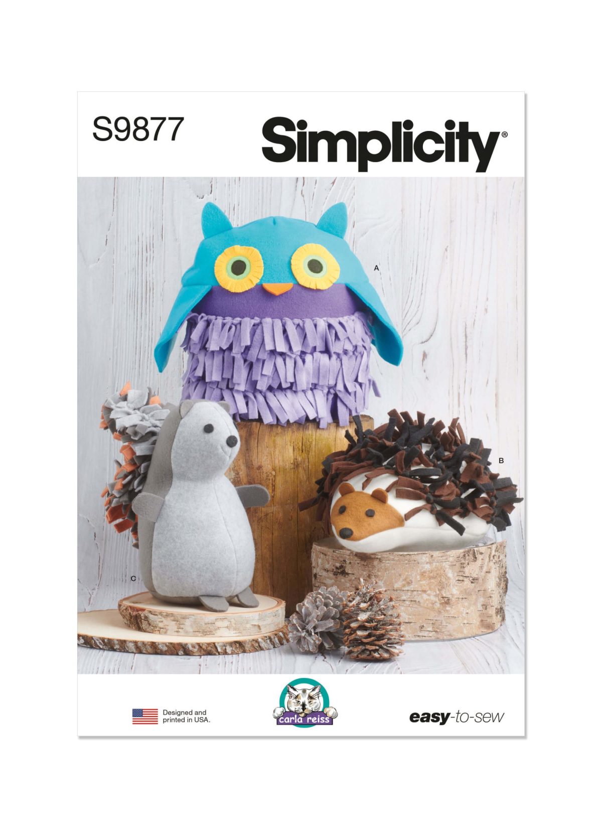 Simplicity Sewing Pattern S9877 Plush Animals by Carla Reiss Design ...