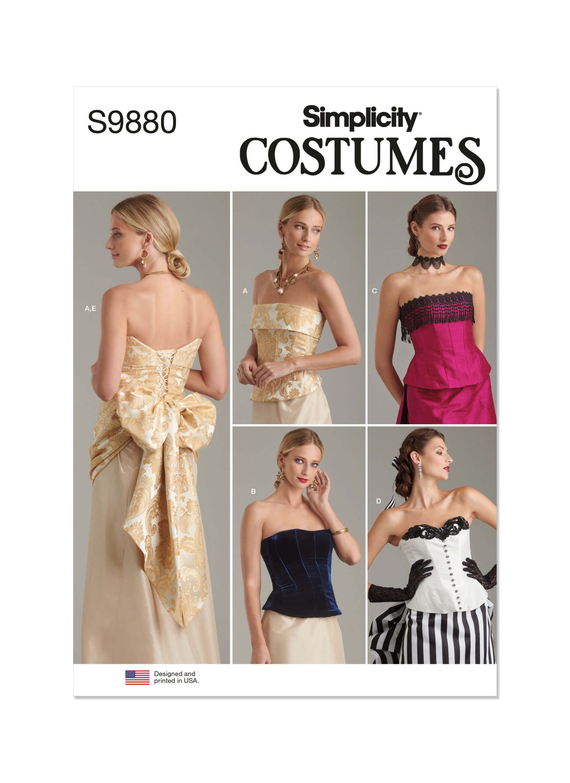 Simplicity Sewing Pattern S9880 Misses’ Corsets and Sash - Sewdirect ...