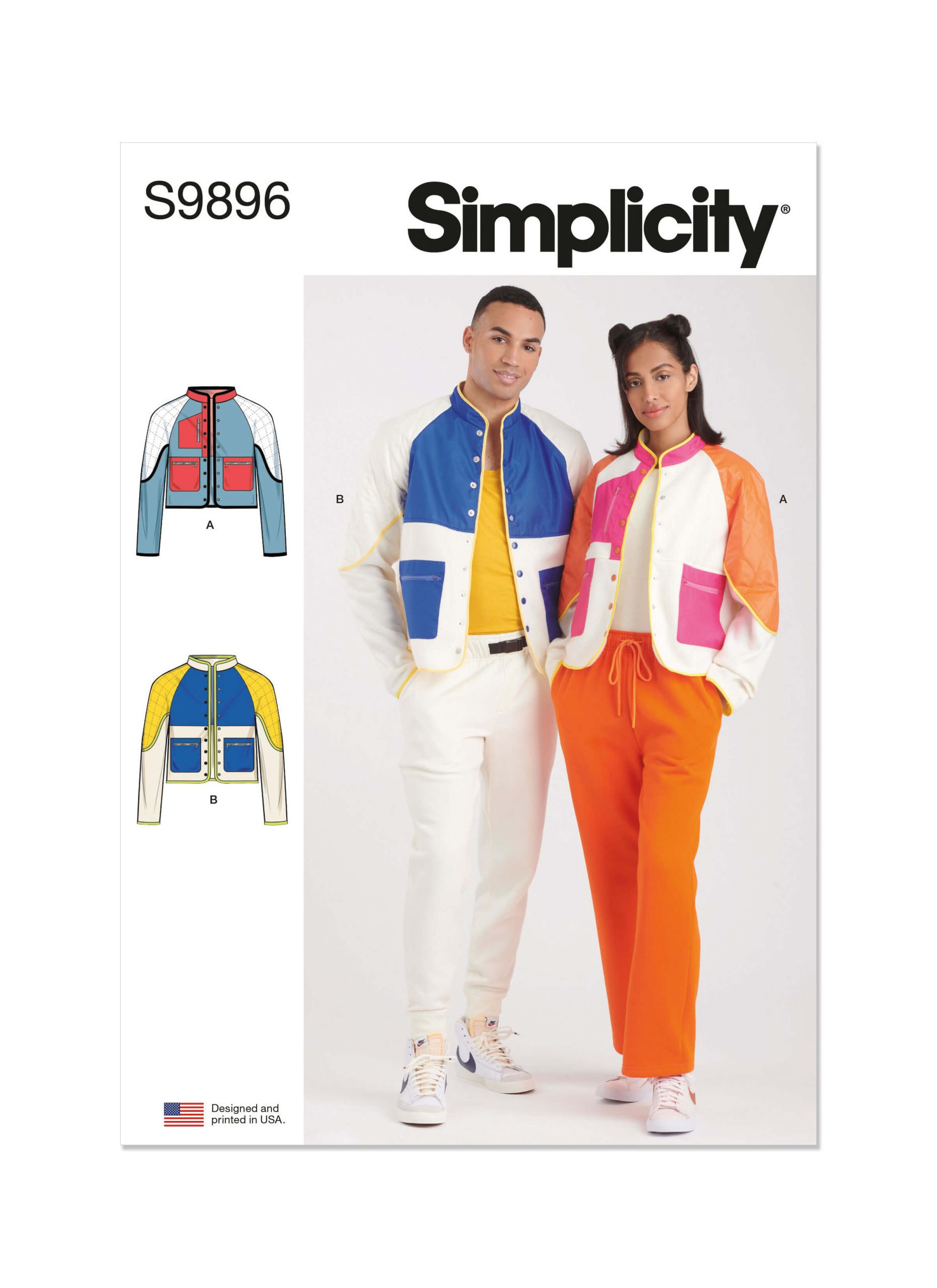 Simplicity Sewing Pattern S9896 Unisex Jacket In Two Lengths ...