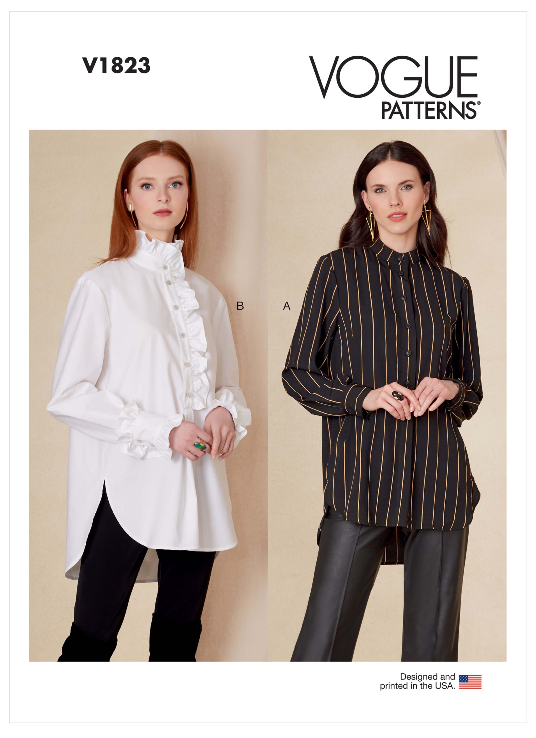 Vogue Patterns V1823 Misses’ and Misses’ Petite Shirt - Sewdirect Australia