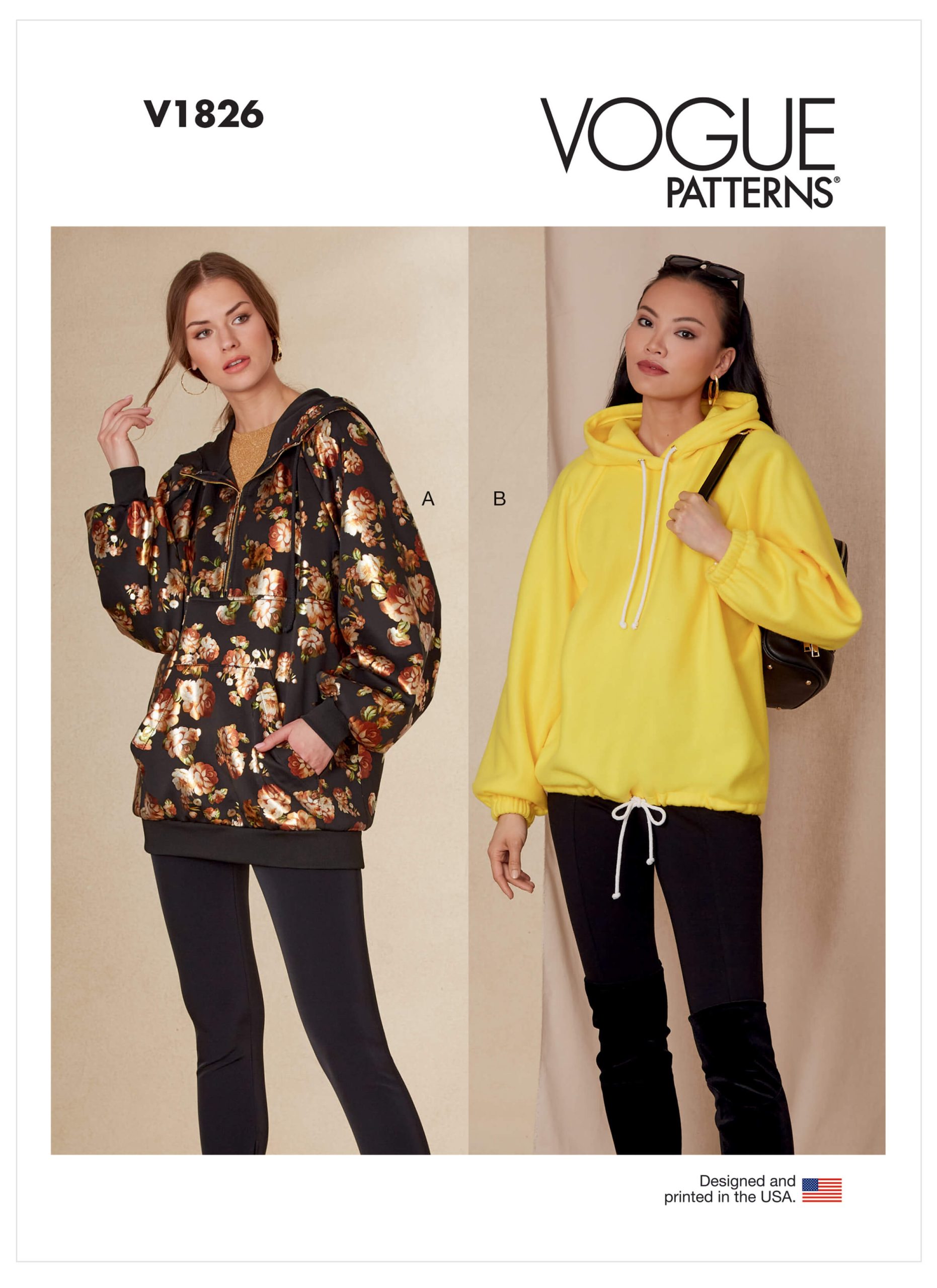 Vogue Patterns V1826 Misses’ Sweatshirts - Sewdirect Australia