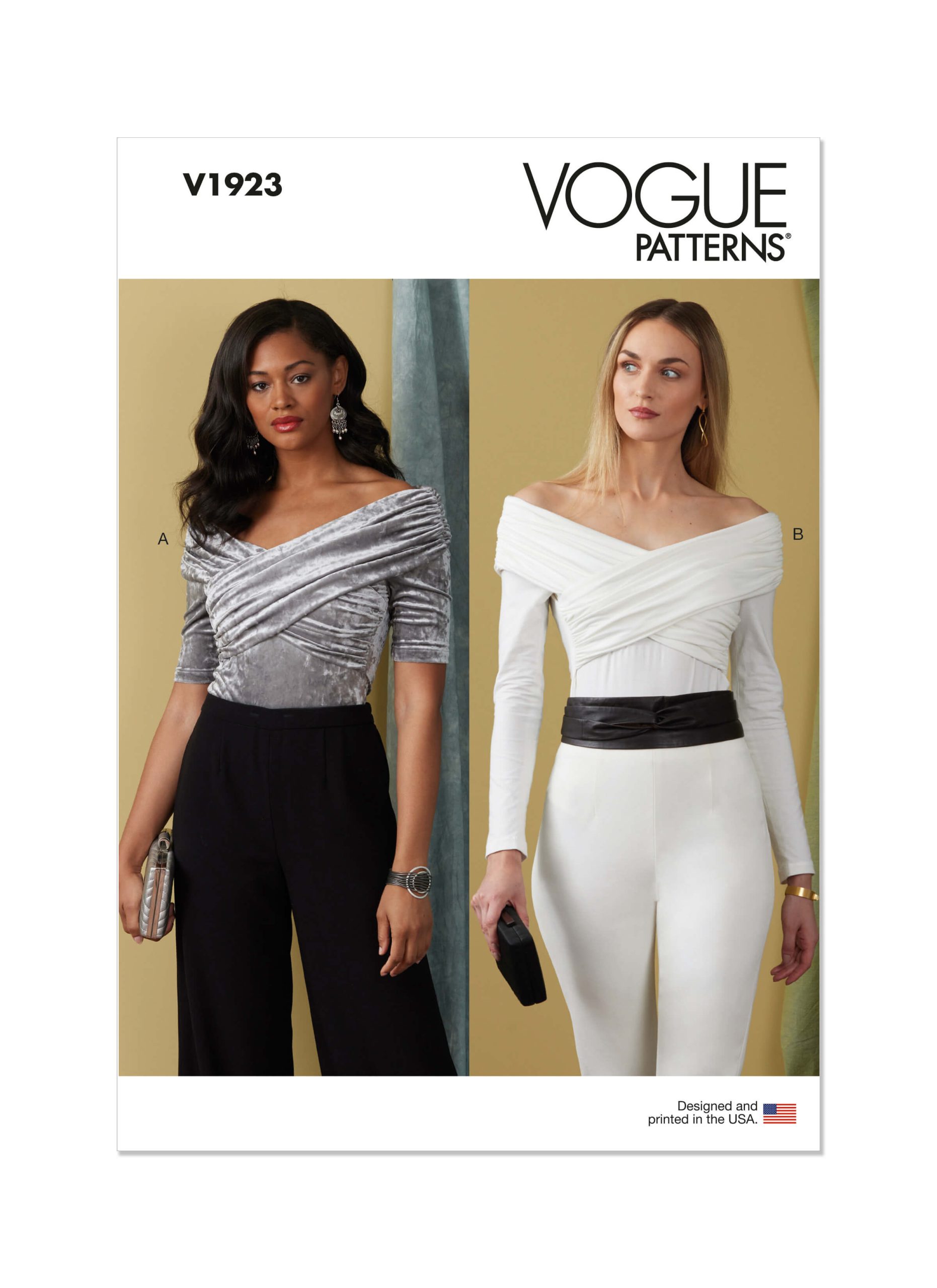 Vogue Patterns V1923 Misses’ Off-The-Shoulder Bodysuit - Sewdirect ...