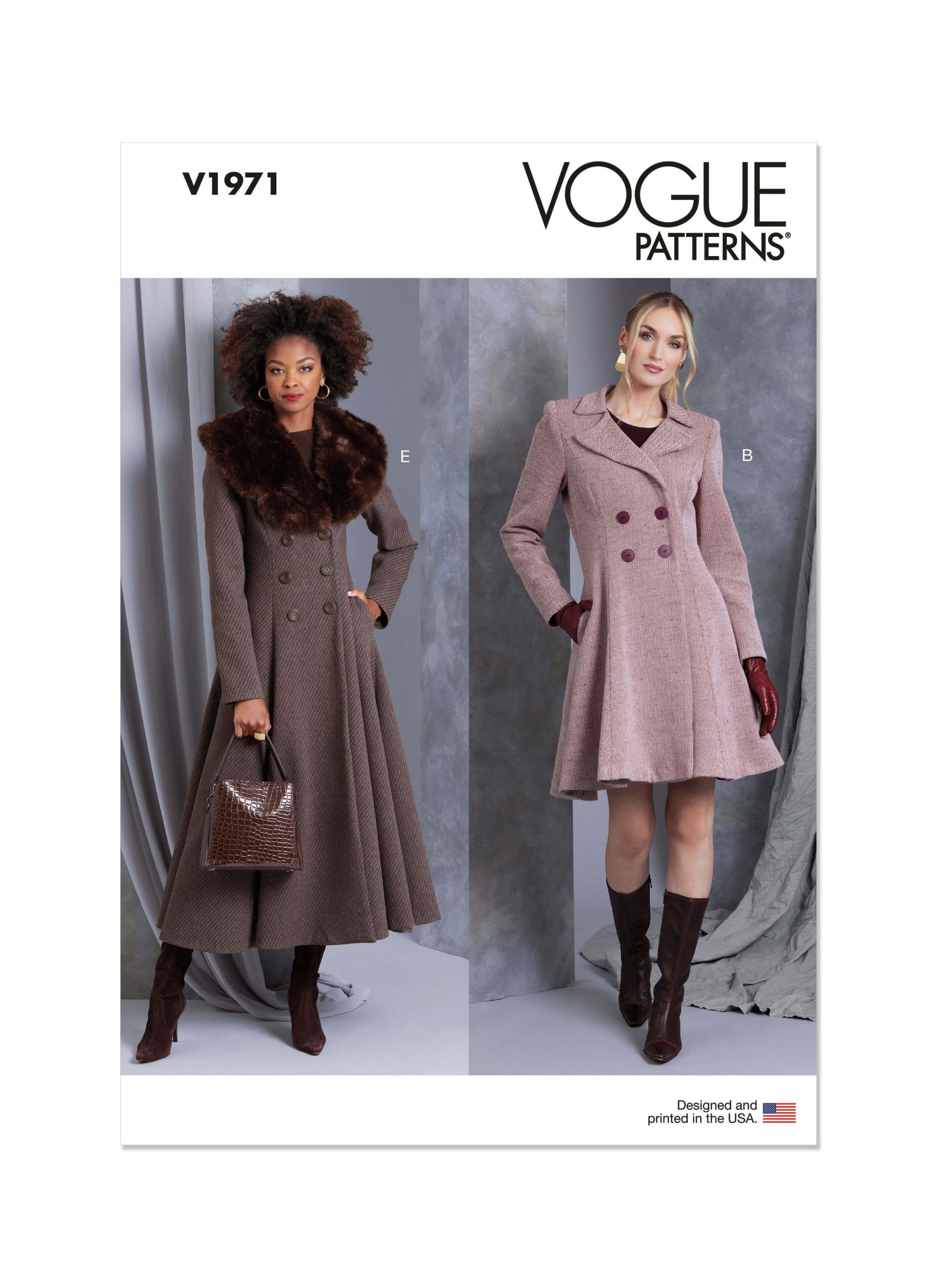 Vogue Patterns V1971 Misses’ Coat in Five Lengths - Sewdirect Australia