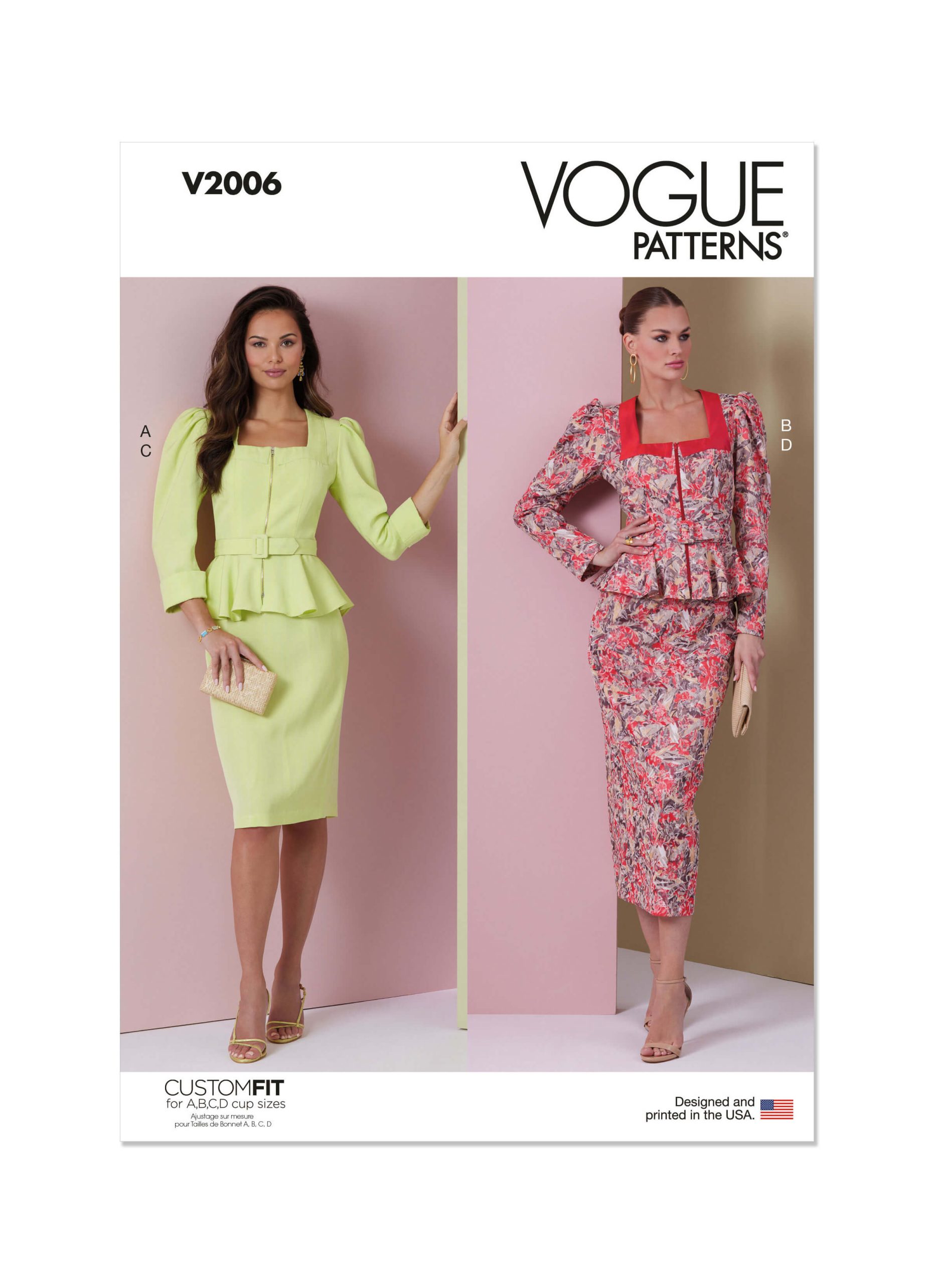 Vogue Patterns V2006 Misses’ Two Piece Dress - Sewdirect Australia