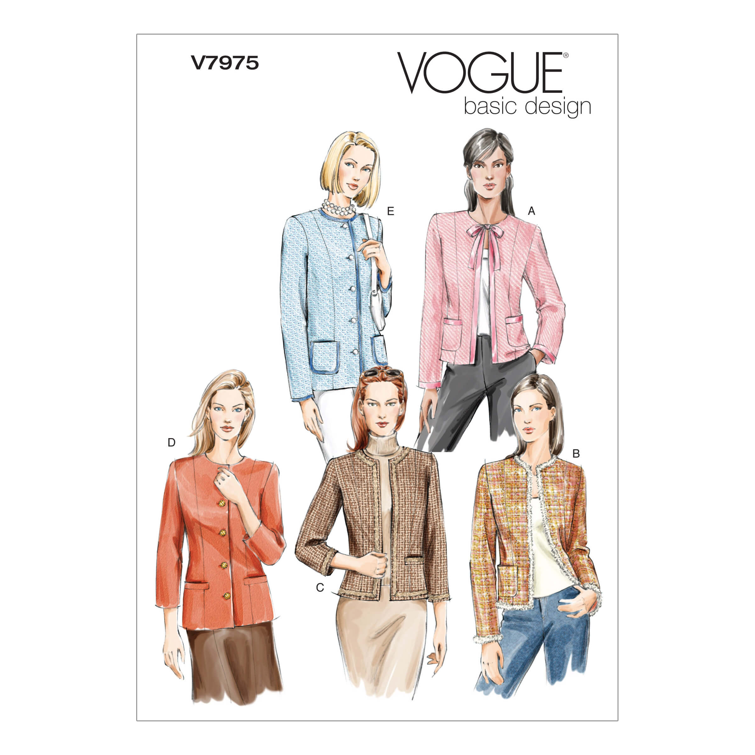 Vogue Patterns V7975 Misses’/Misses’ Petite Jacket - Sewdirect Australia
