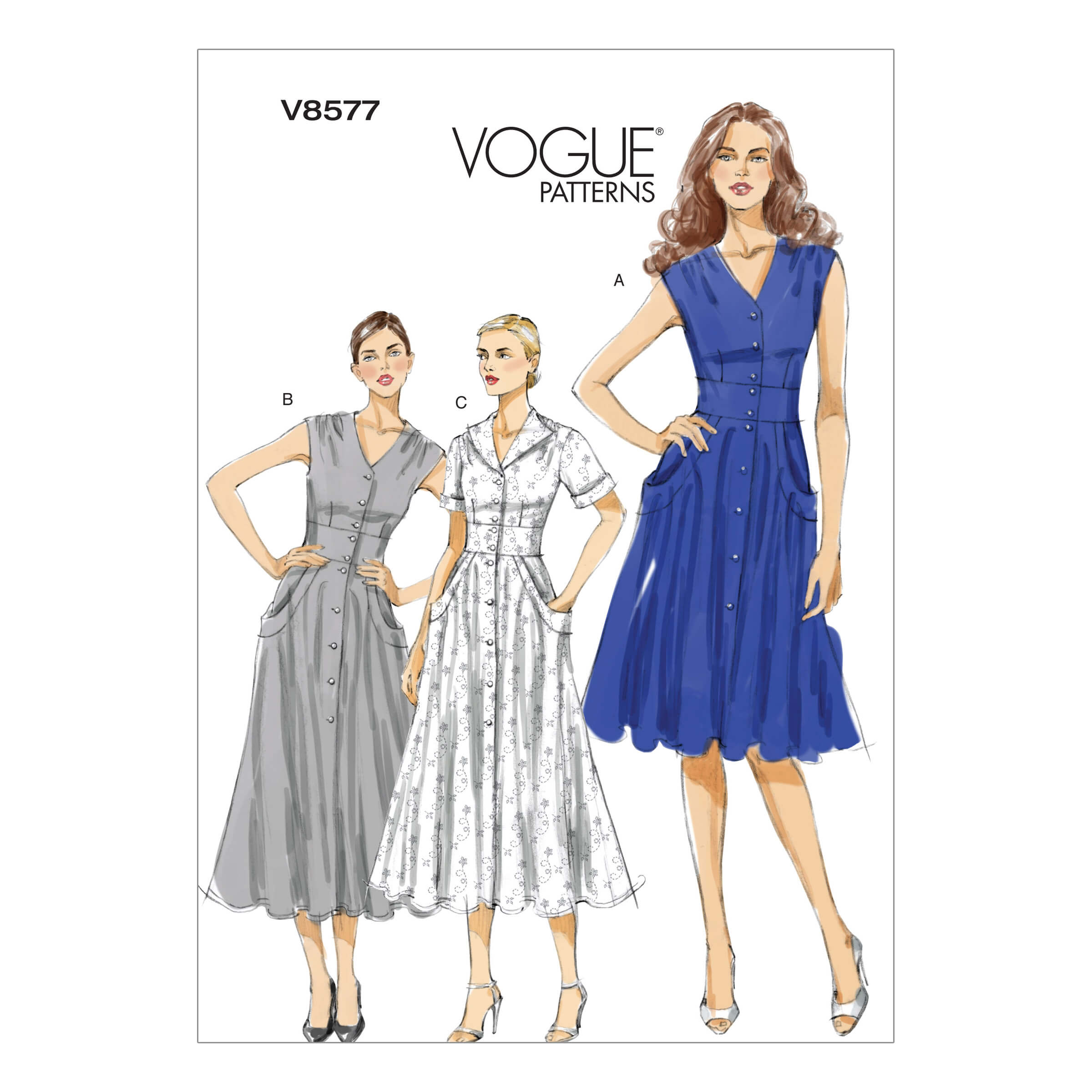 Vogue Patterns V8577 Misses’ Dress - Sewdirect Australia