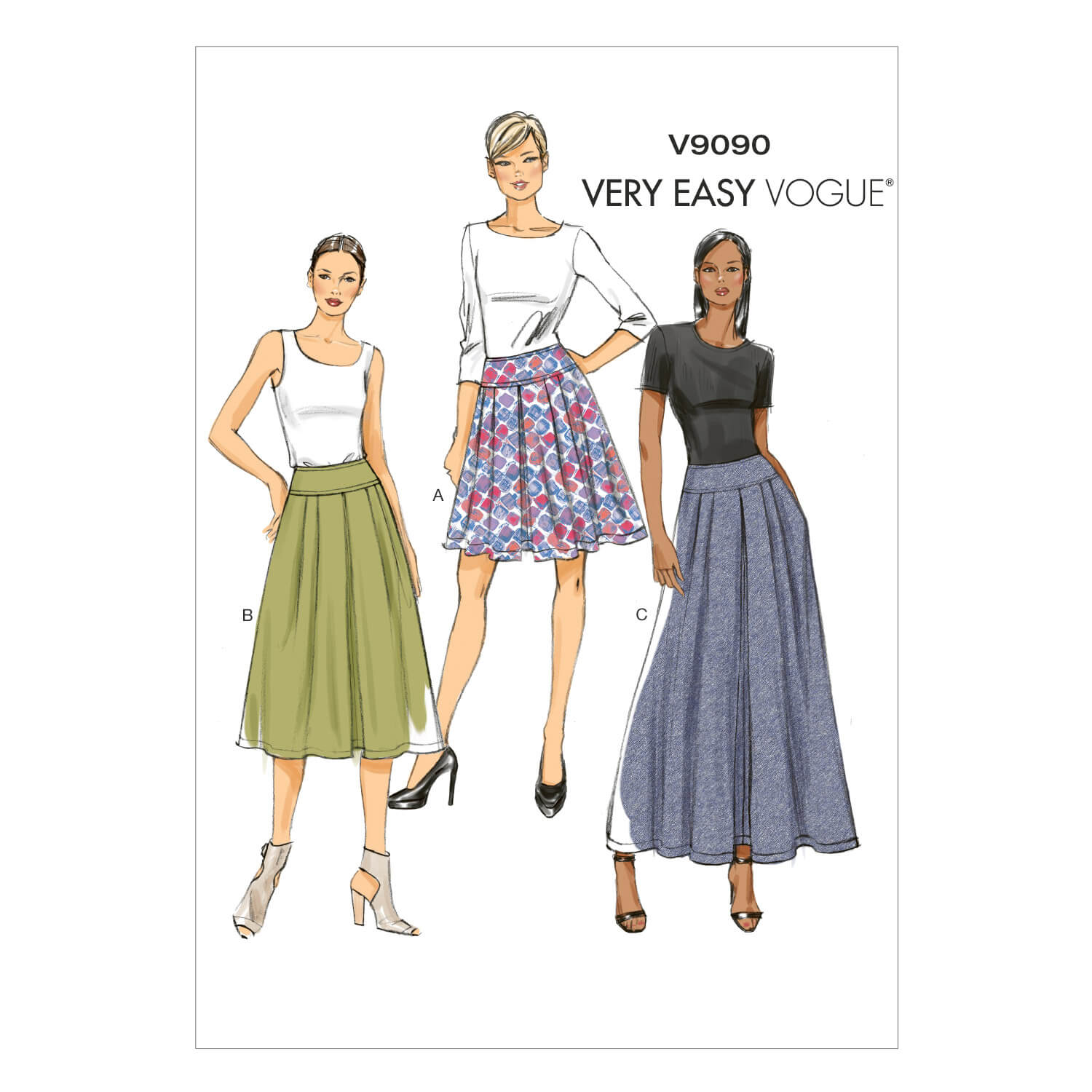 Vogue Patterns V9090 Misses’ Skirt - Sewdirect Australia