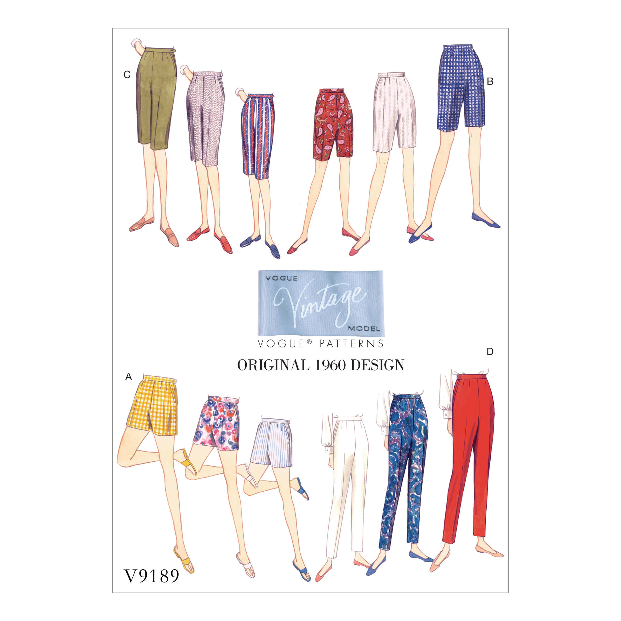 Vogue Patterns V9189 Misses’ Shorts and Tapered Pants - Sewdirect Australia