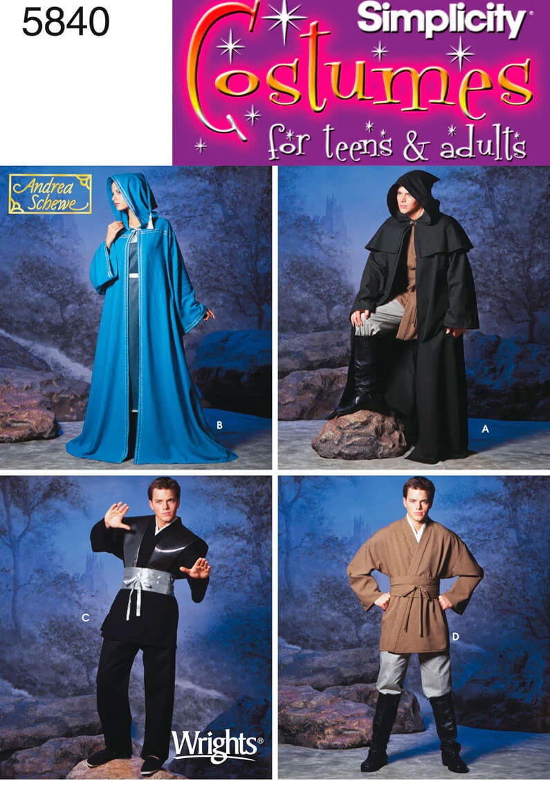 Simplicity Sewing Pattern 5840 Misses’, Men & Teen Costumes - Sewdirect ...