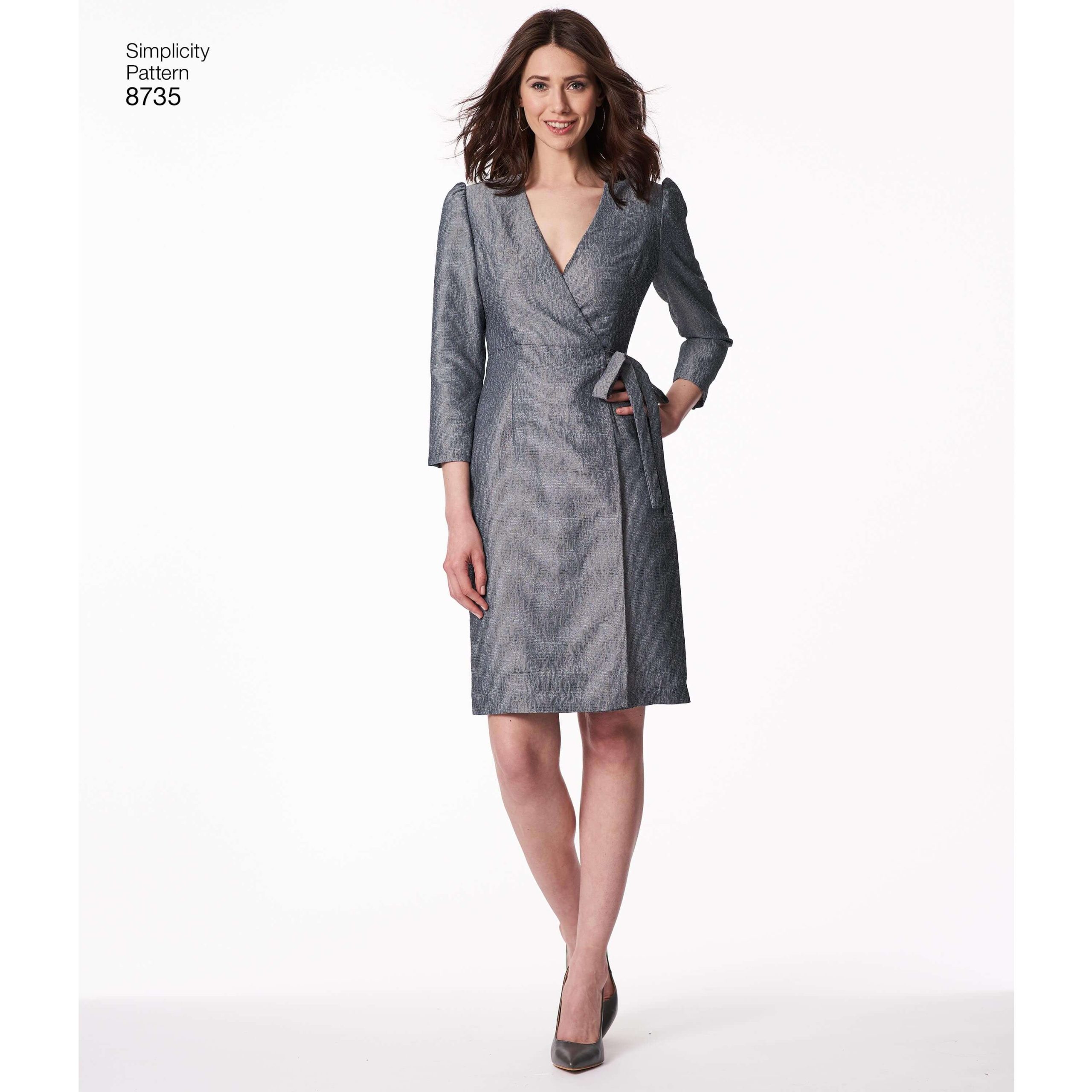 Simplicity Sewing Pattern 8735 Women’s / Petite Women’s Wrap Dress ...