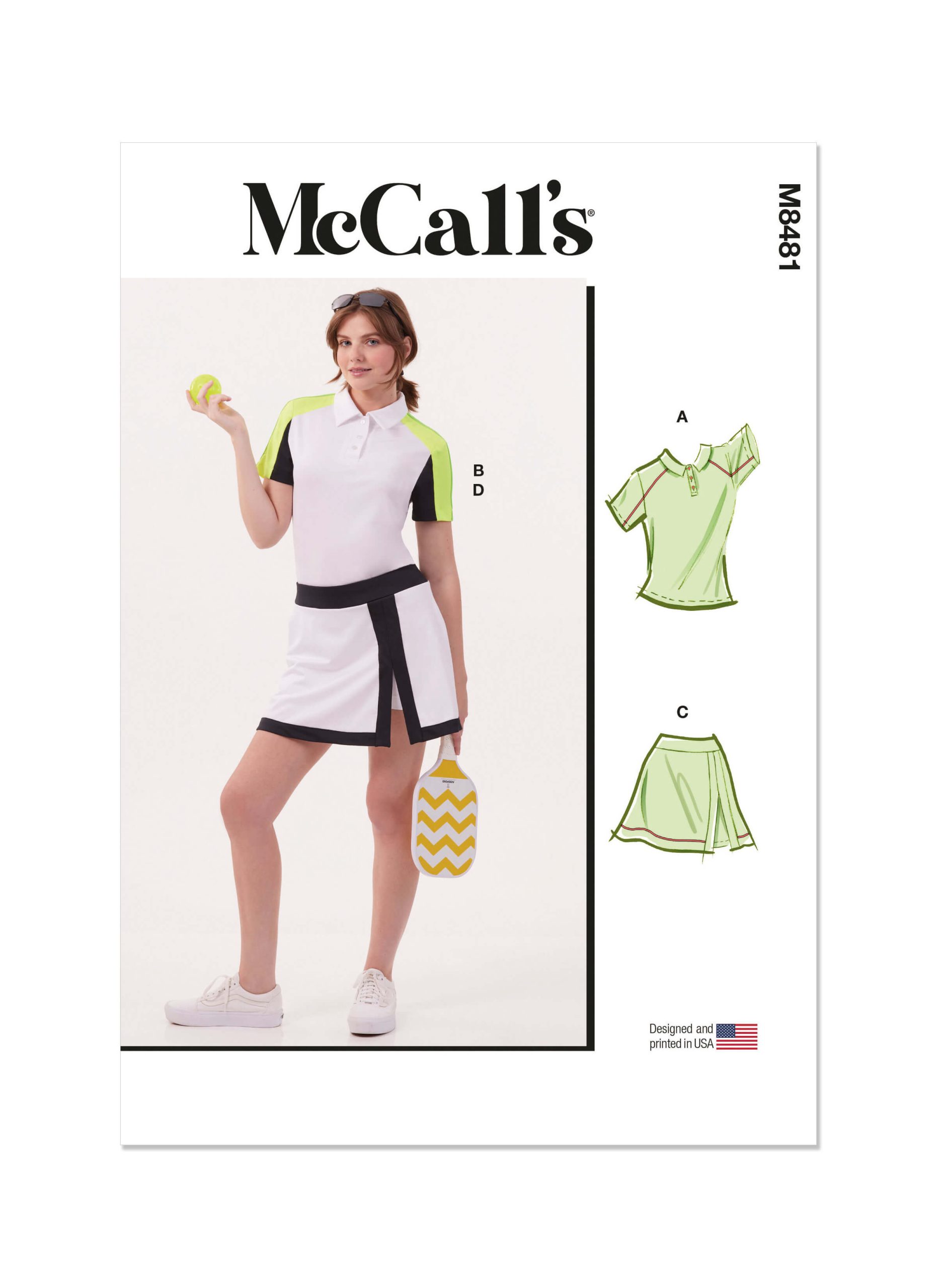 McCall’s Sewing Pattern M8481 Misses’ Knit Tops and Skorts - Sewdirect ...