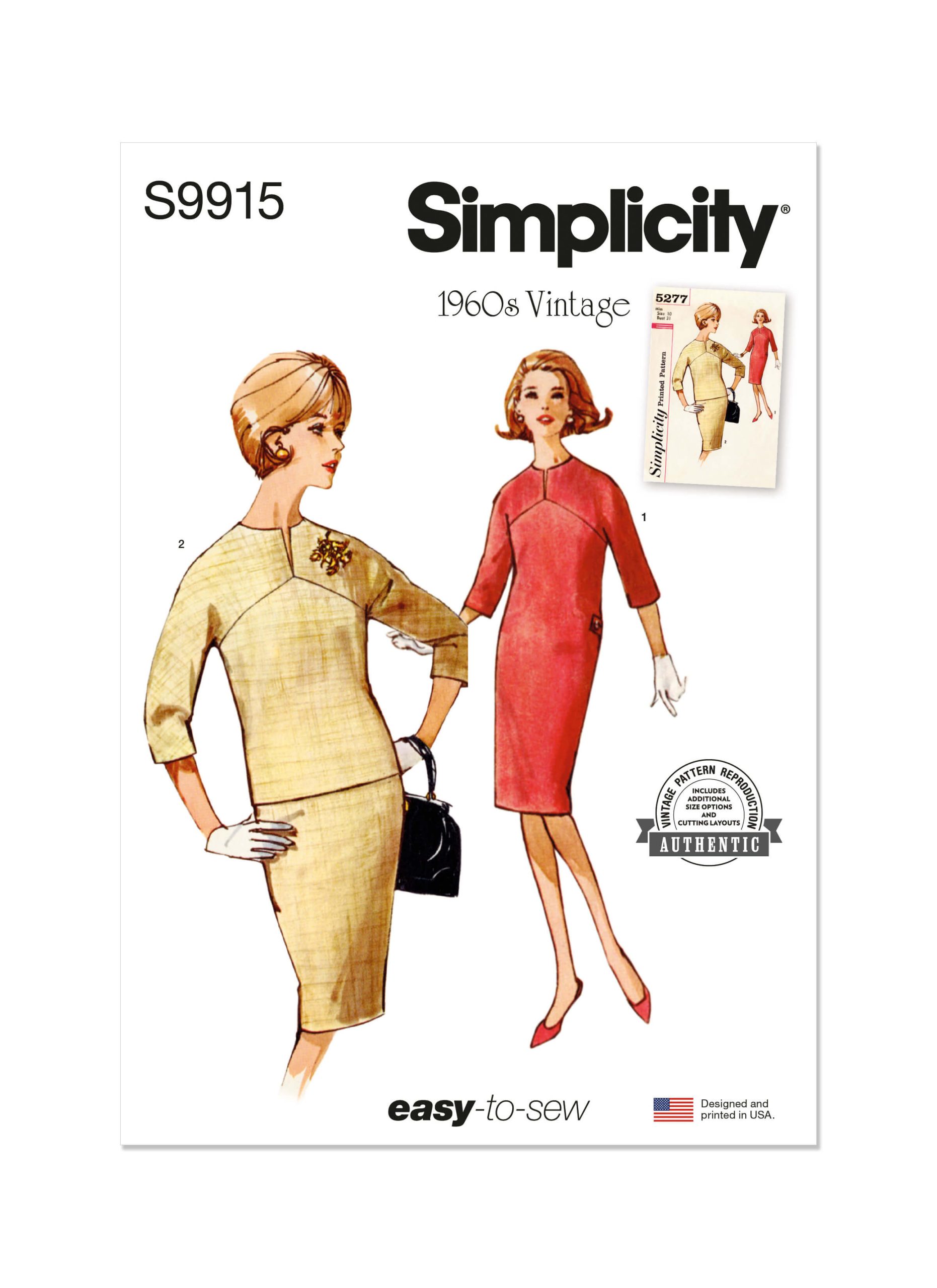 Simplicity Sewing Pattern S9915 Misses’ Dresses - Sewdirect Australia