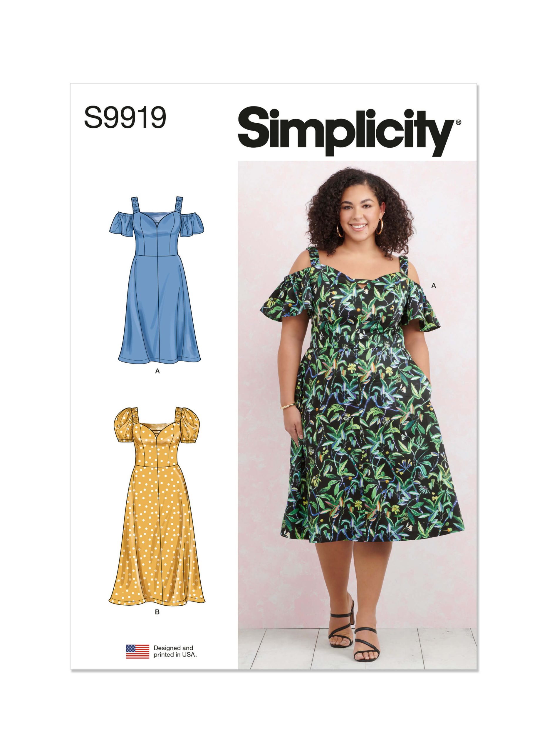 Simplicity Sewing Pattern S9919 Women’s Dress with Sleeve and Length ...