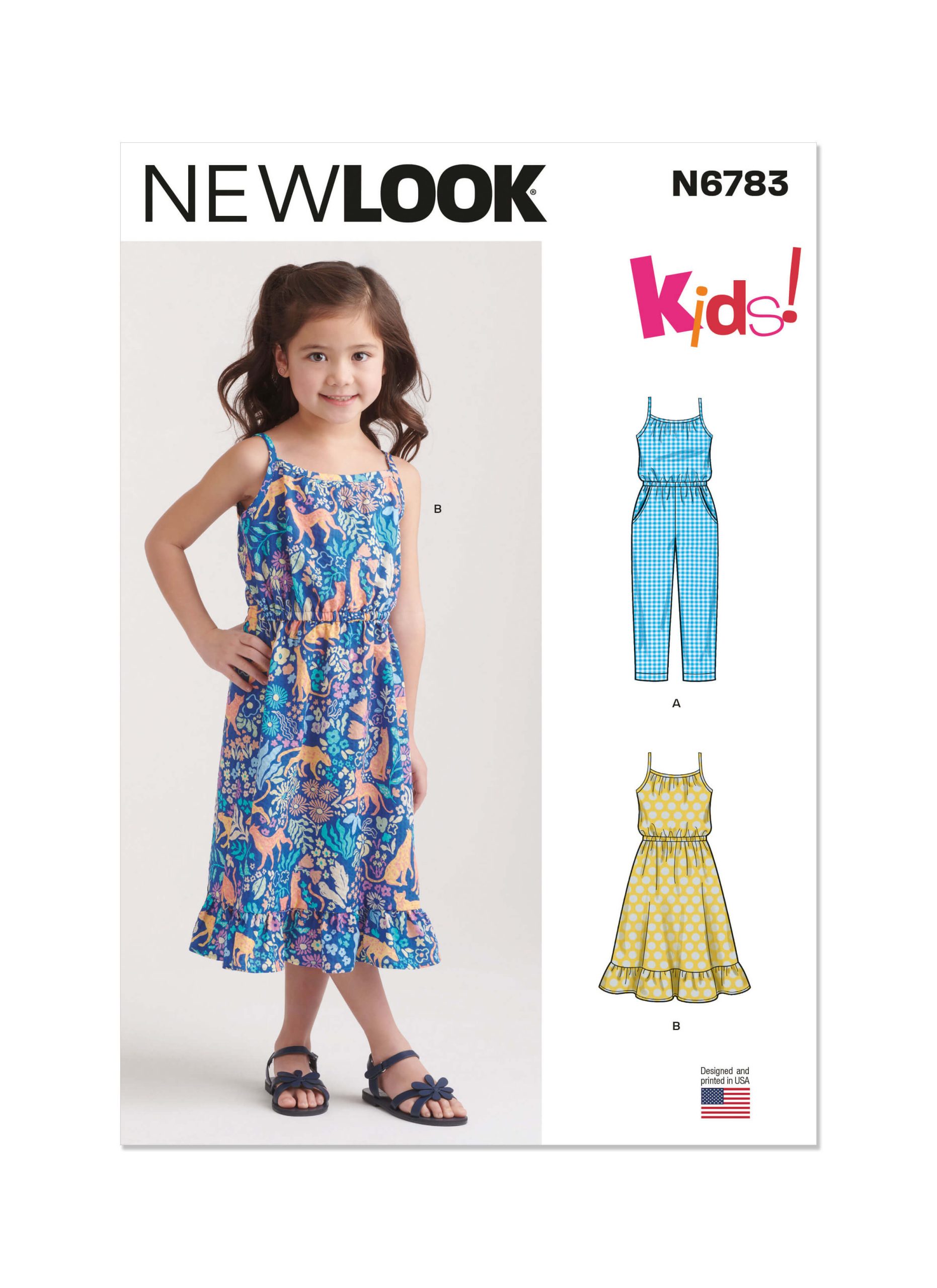 New Look Sewing Pattern N6783 Children’s Jumpsuit and Sundress ...