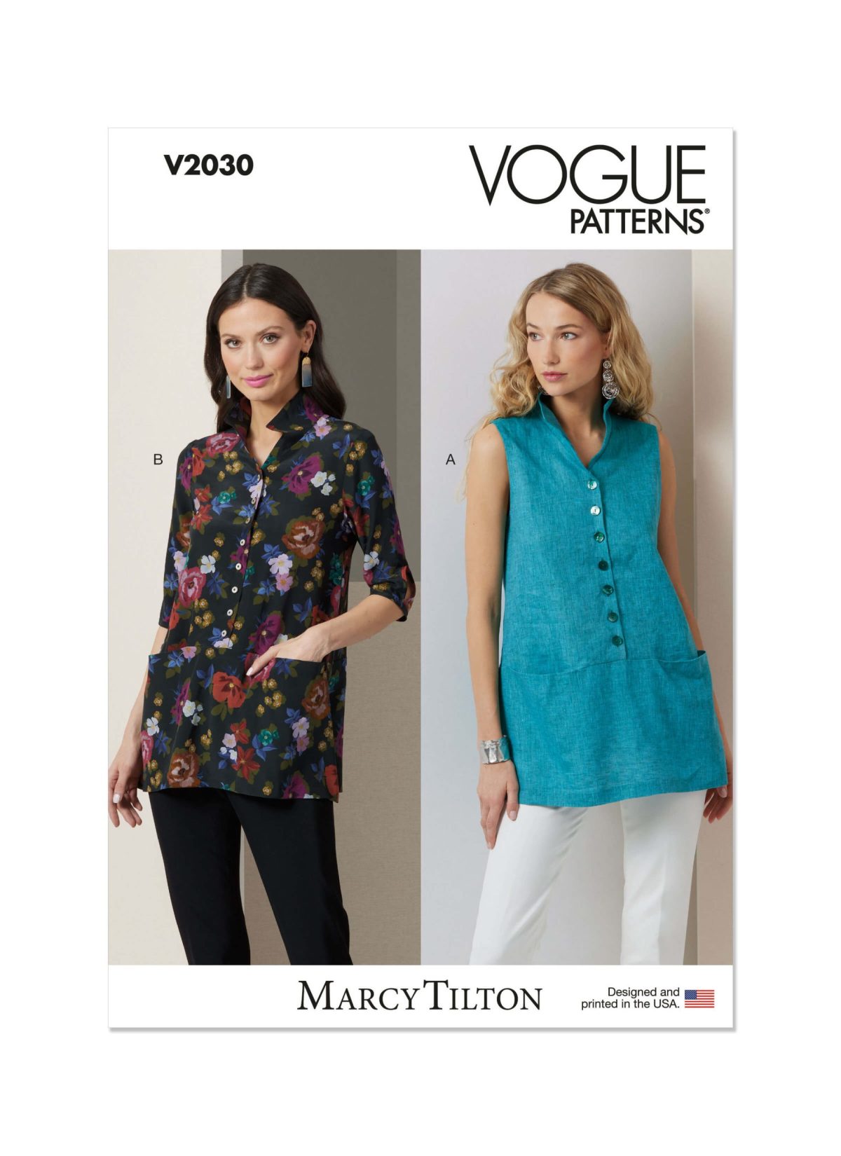 Vogue Patterns V2030 Misses’ Tunics by Marcy Tilton - Sewdirect Australia