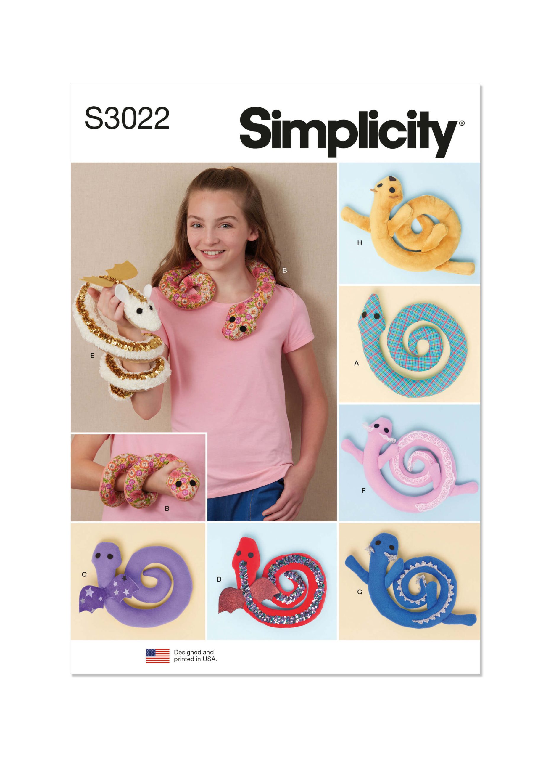 Simplicity Sewing Pattern S3022 Plush Critters - Sewdirect Australia