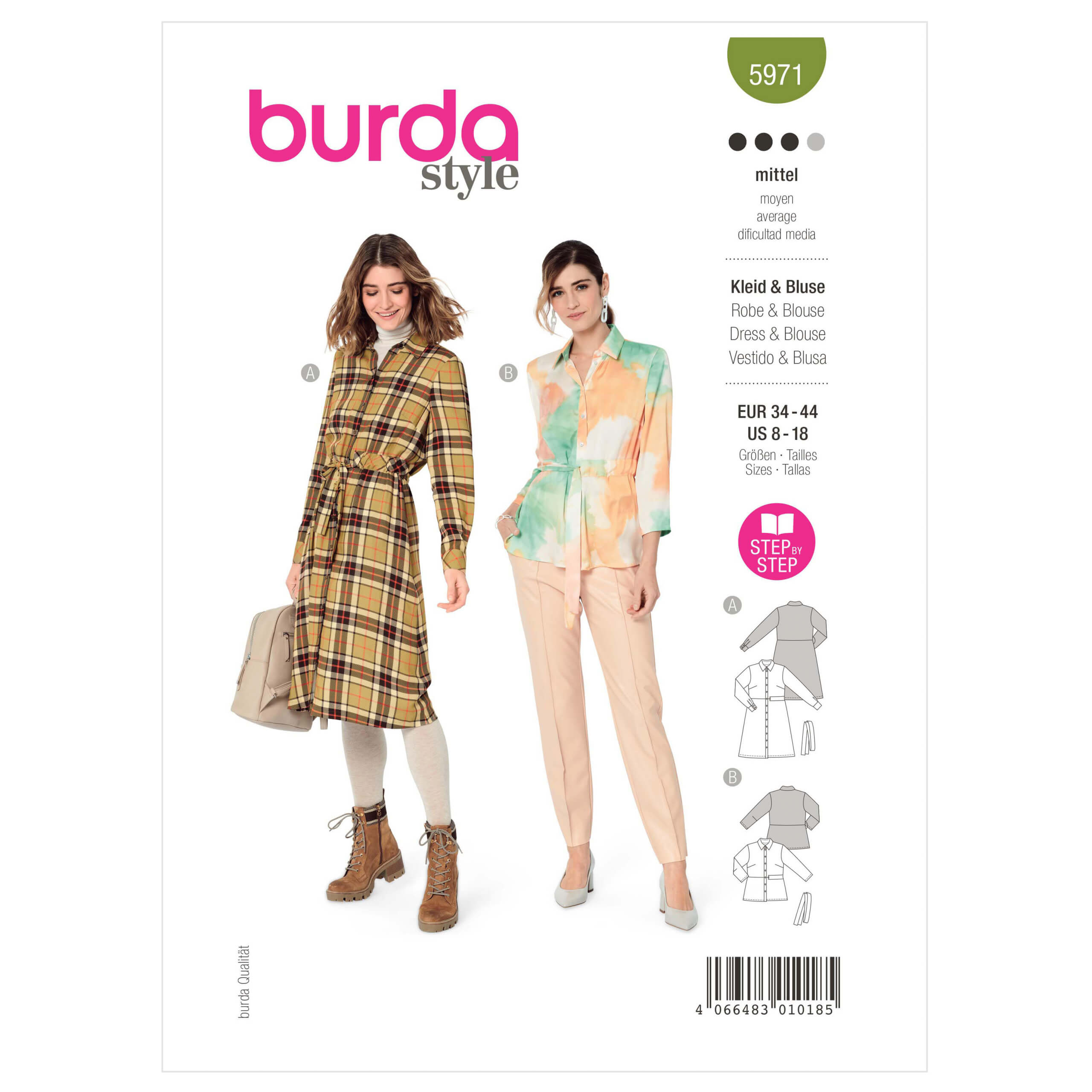 Burda Style Pattern B5971 Misses’ Dress - Sewdirect Australia