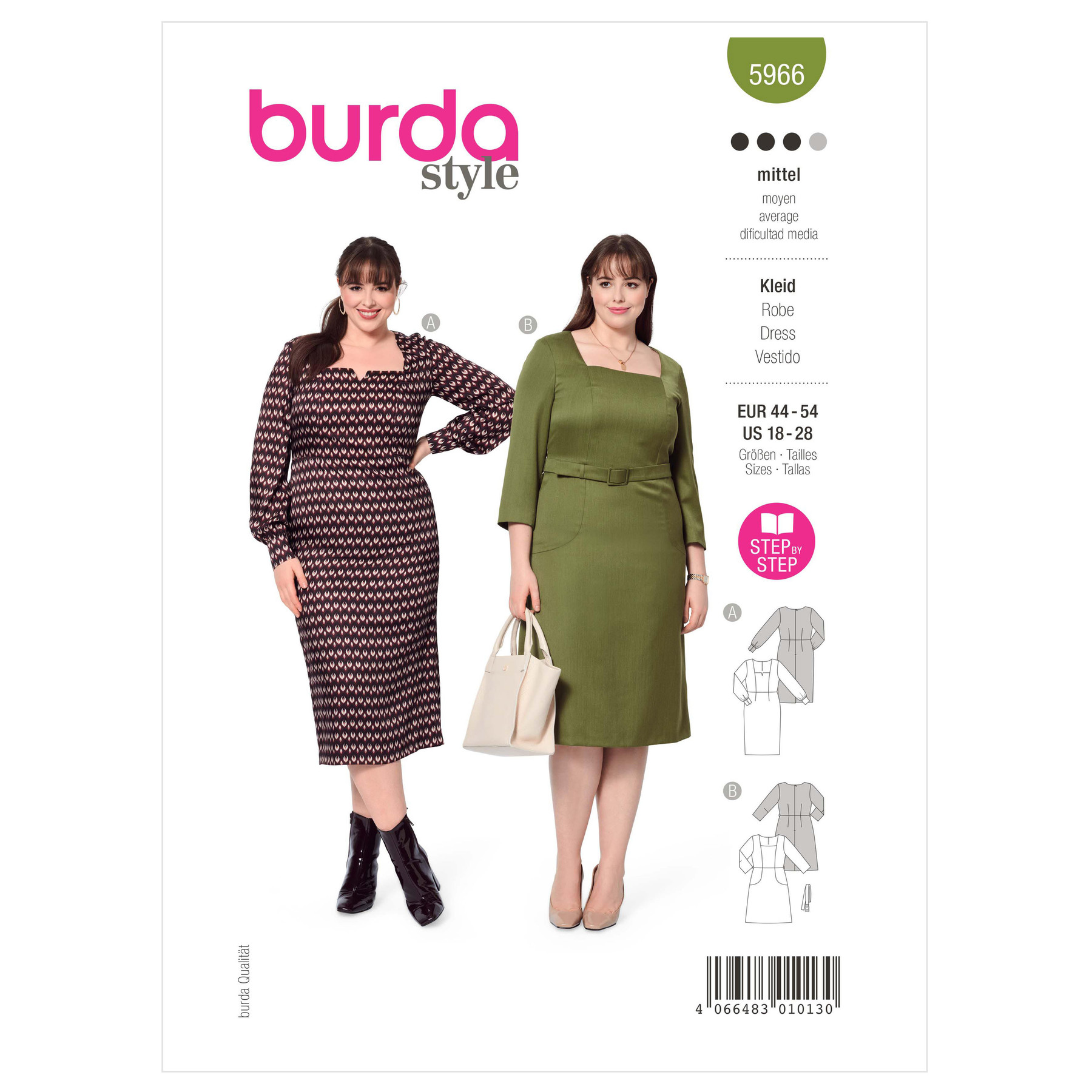 Burda Style Pattern B5966 Misses’ Dresses - Sewdirect Australia