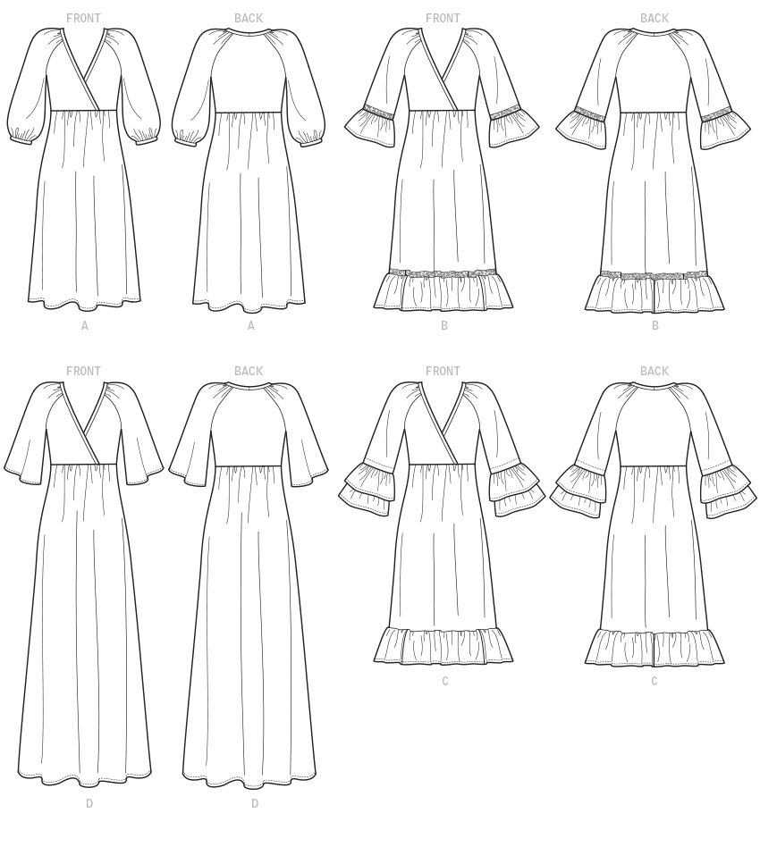McCall’s Sewing Pattern M7969 Misses’ Dresses - Sewdirect Australia