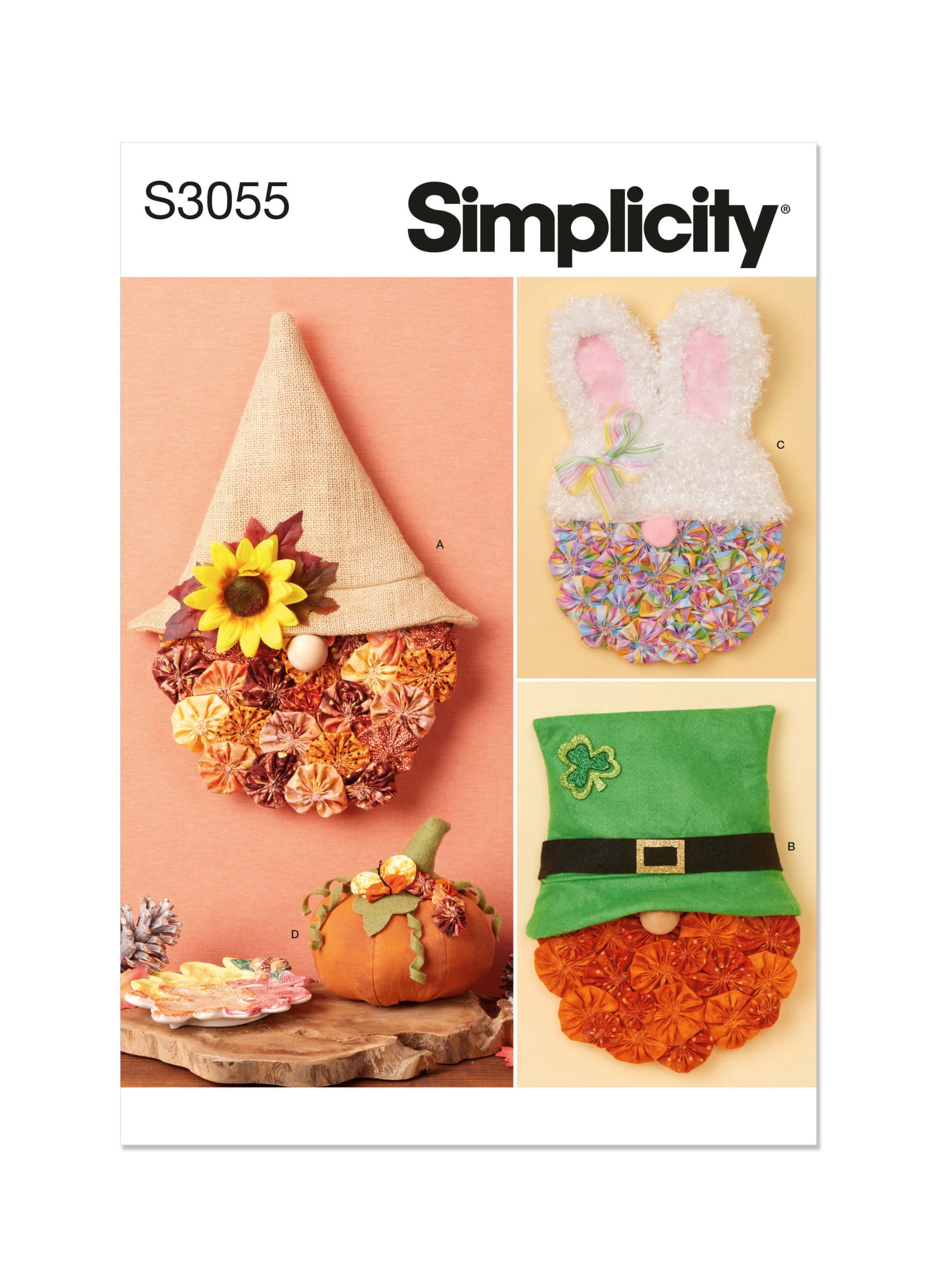Simplicity Sewing Pattern S3055 Seasonal Crafts - Sewdirect Australia
