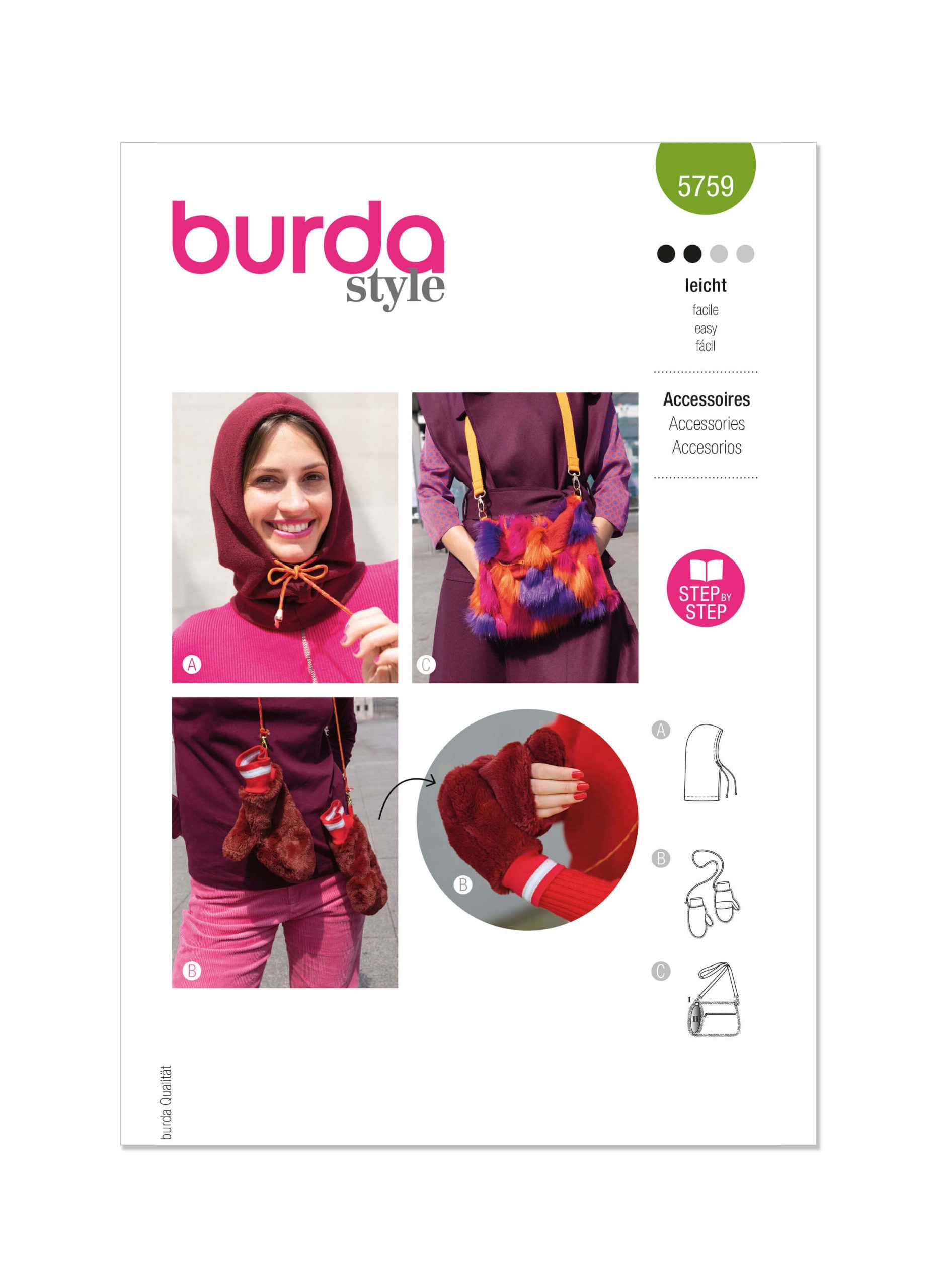 Burda Style Pattern 5759 Accessories - Sewdirect Australia