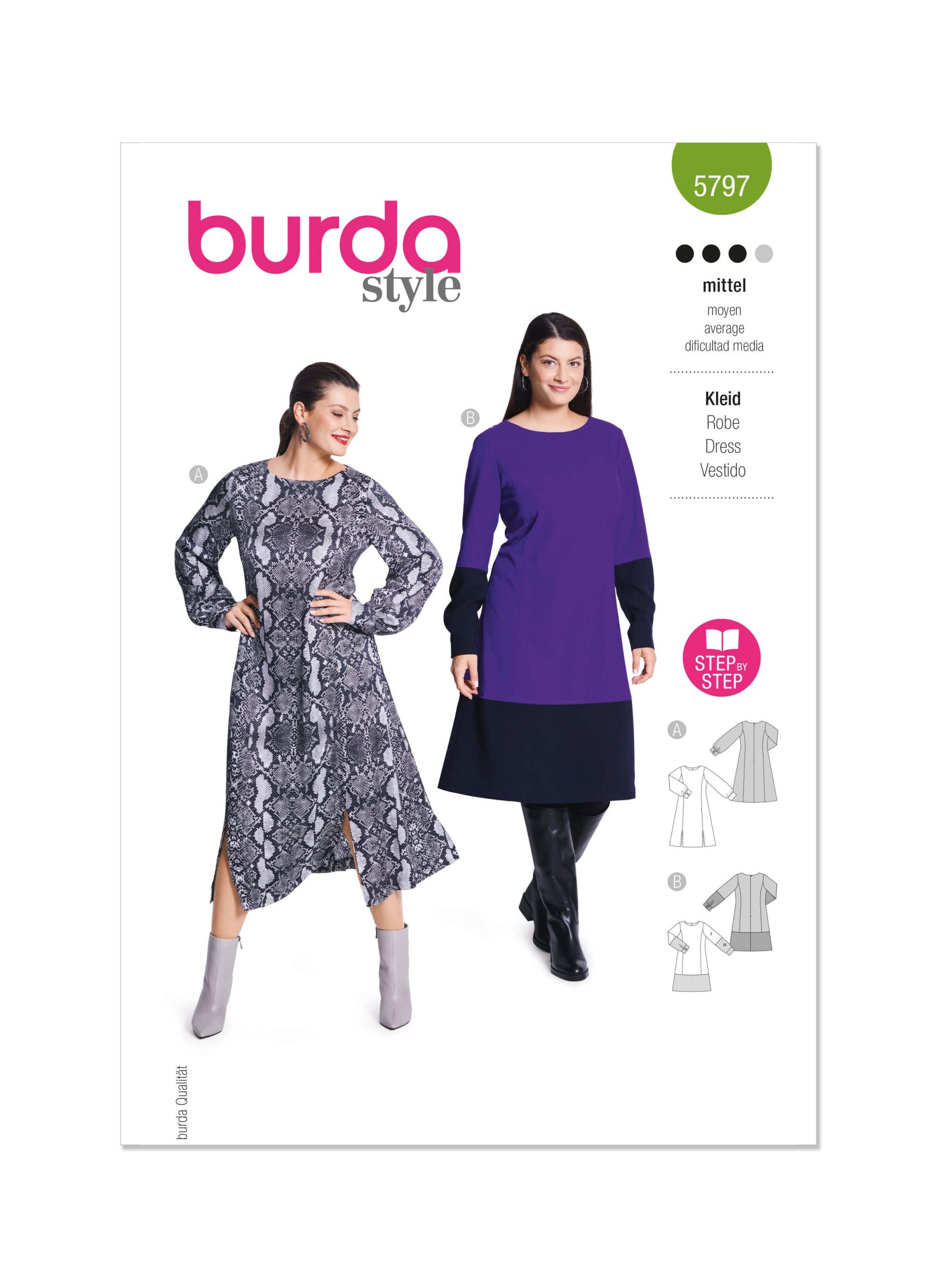 Burda Style Pattern 5797 Misses’ Dress - Sewdirect Australia