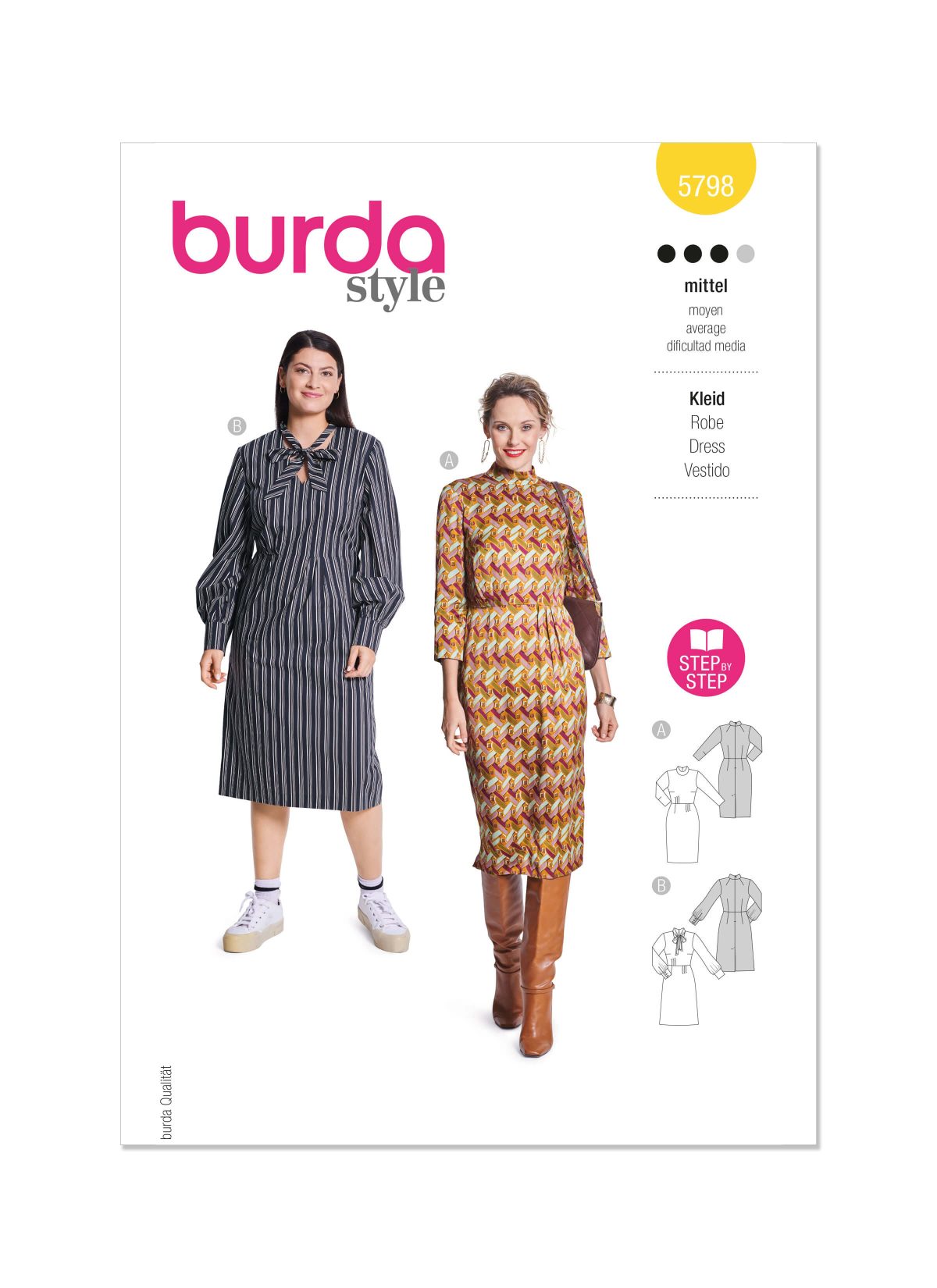 Burda Style Pattern 5798 Misses’ Dress - Sewdirect Australia