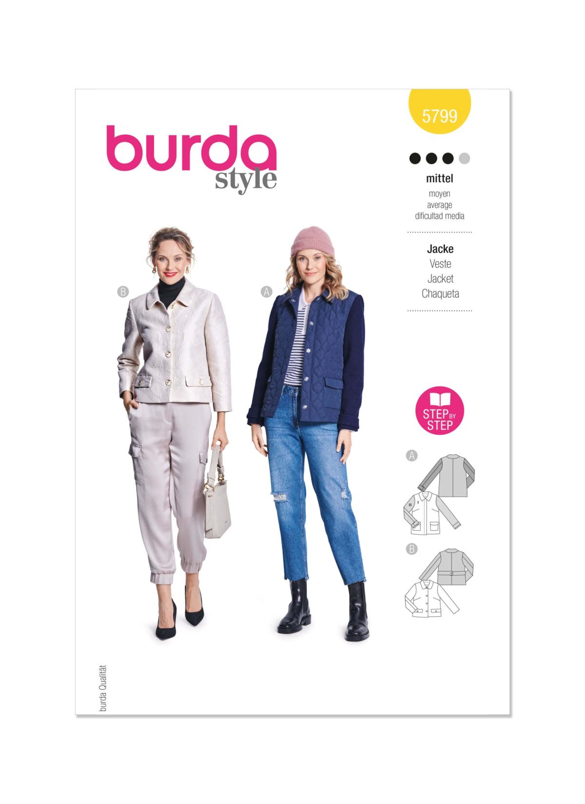Burda Style Pattern 5799 Men’s Jacket - Sewdirect Australia