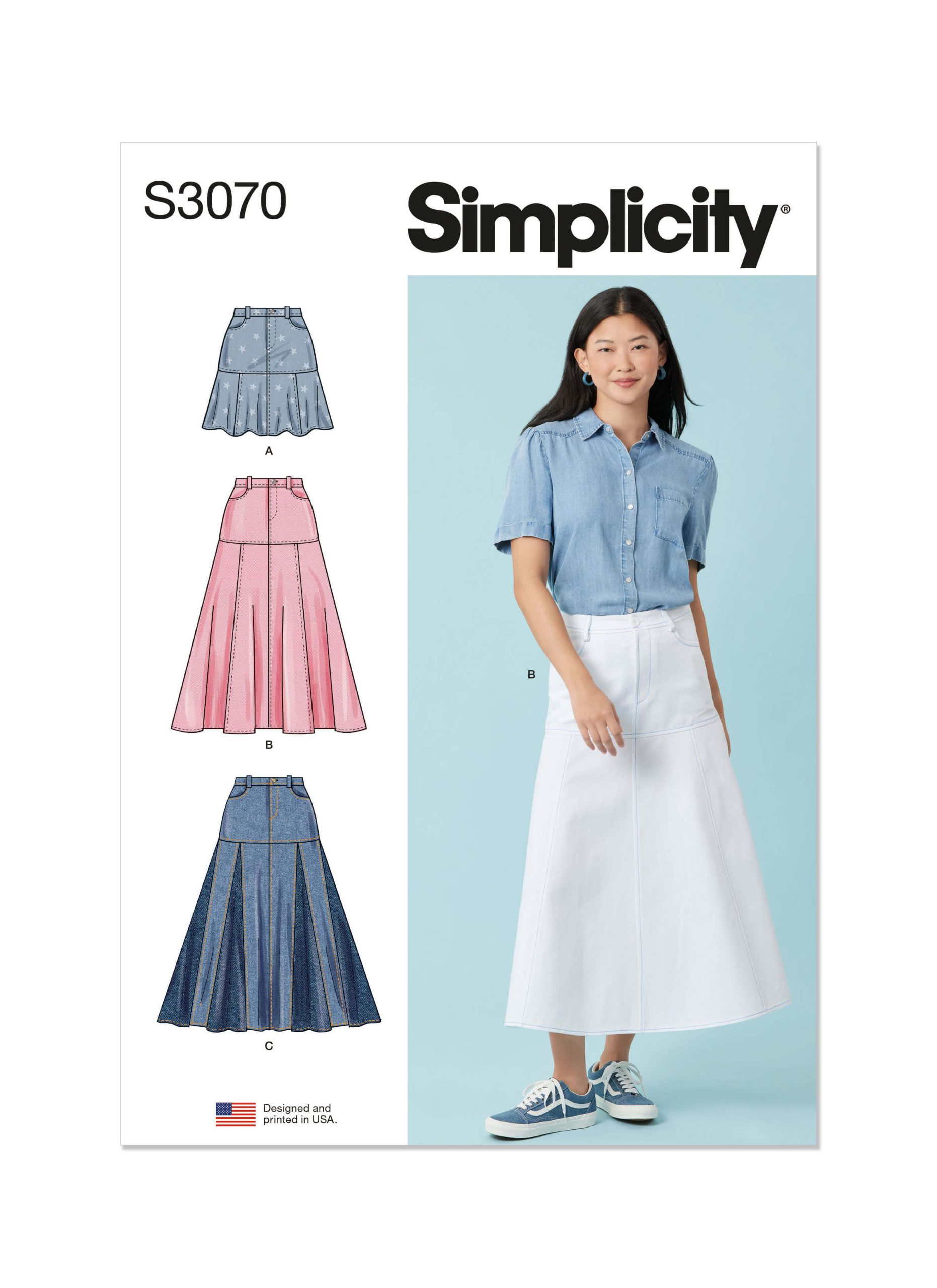 Simplicity Sewing Pattern S3070 Misses’ Skirts - Sewdirect Australia