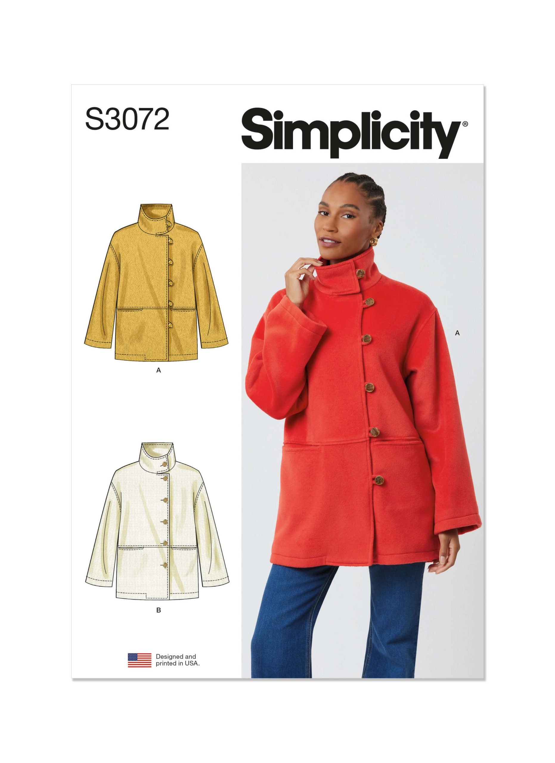 Simplicity Sewing Pattern S3072 Misses’ Jackets - Sewdirect Australia