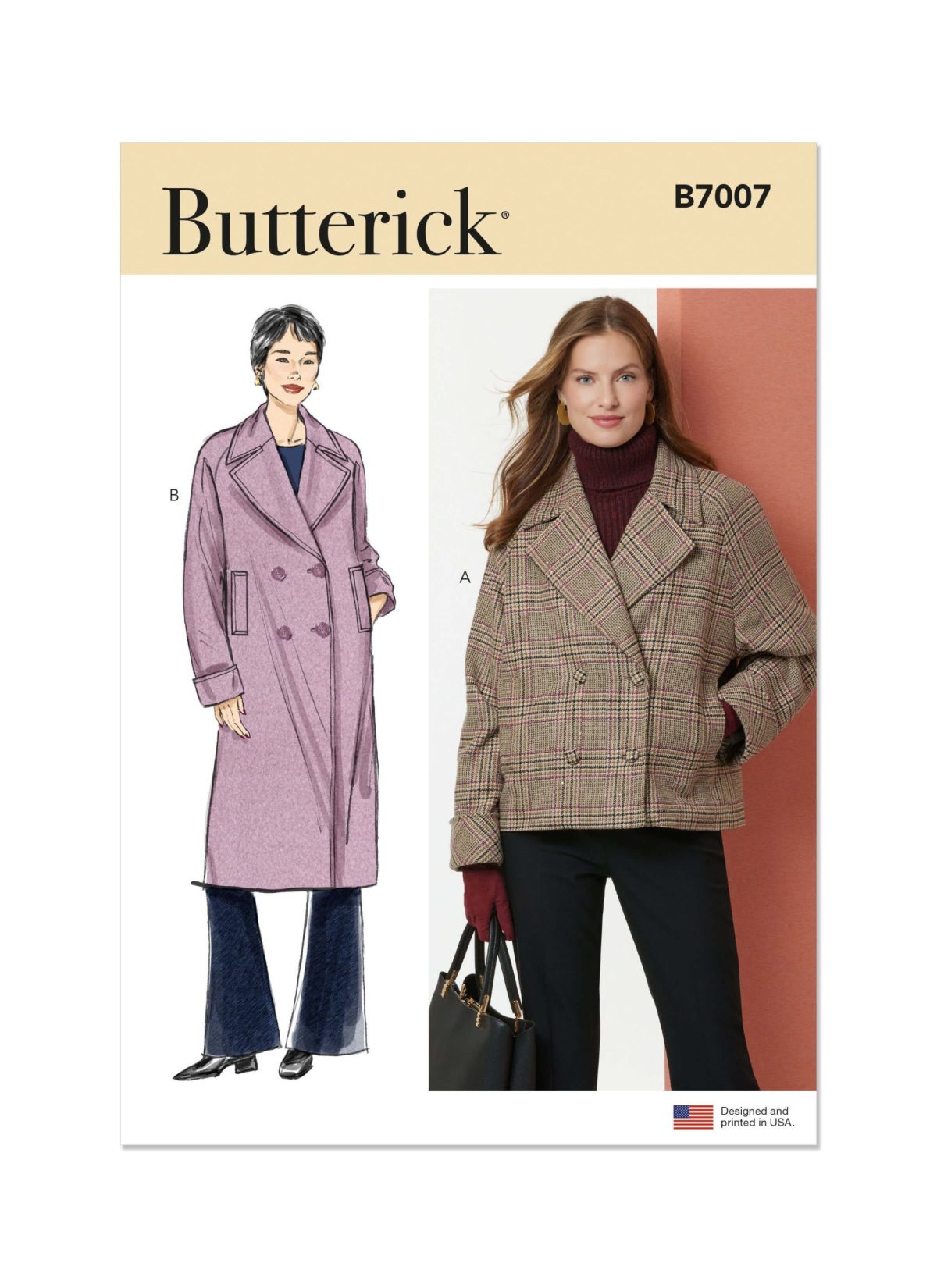 Butterick Sewing Pattern B7007 Misses’ Jacket and Coat - Sewdirect ...