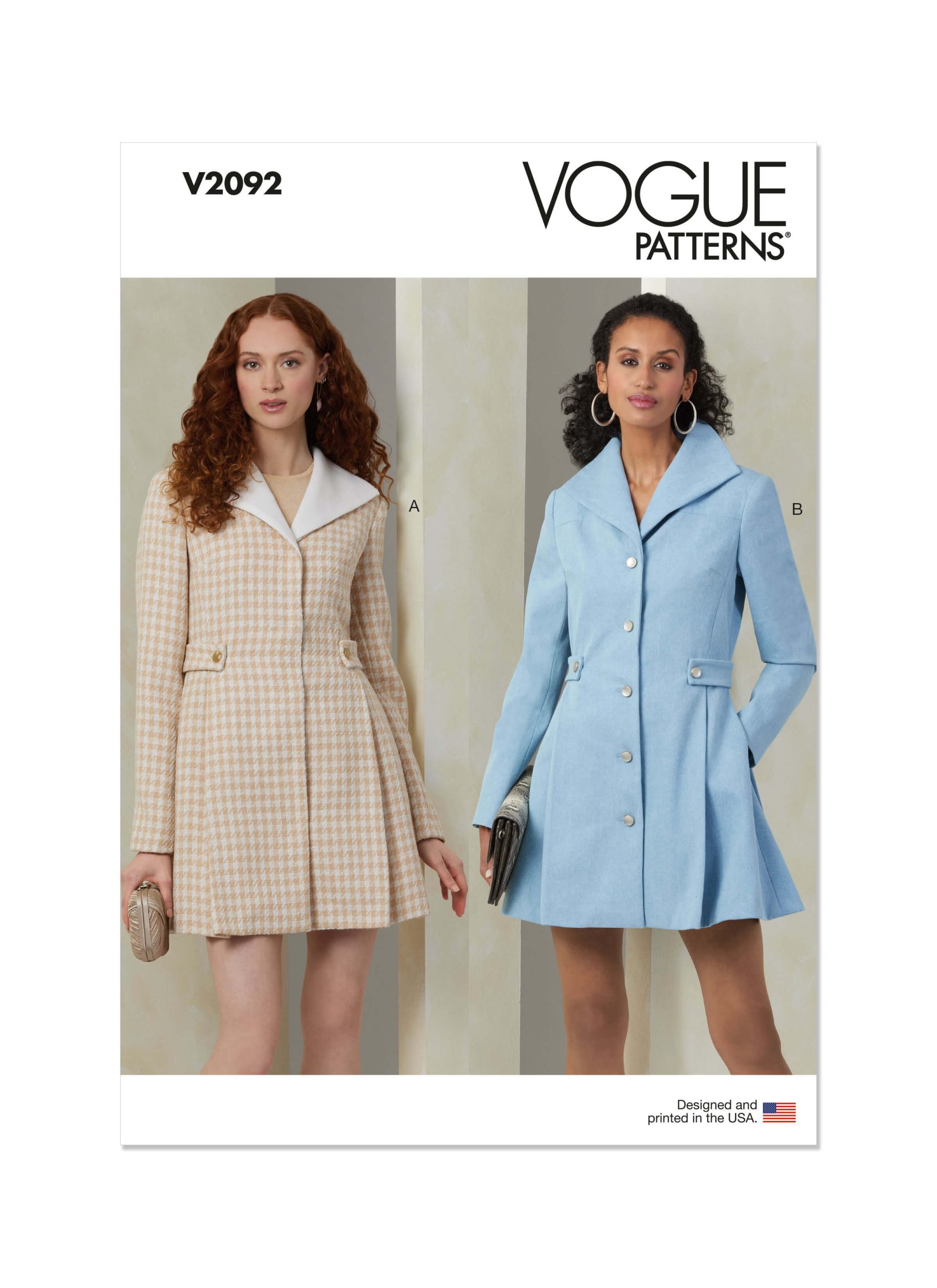 Vogue Patterns Sewing Pattern V2092 Misses’ Coats - Sewdirect Australia