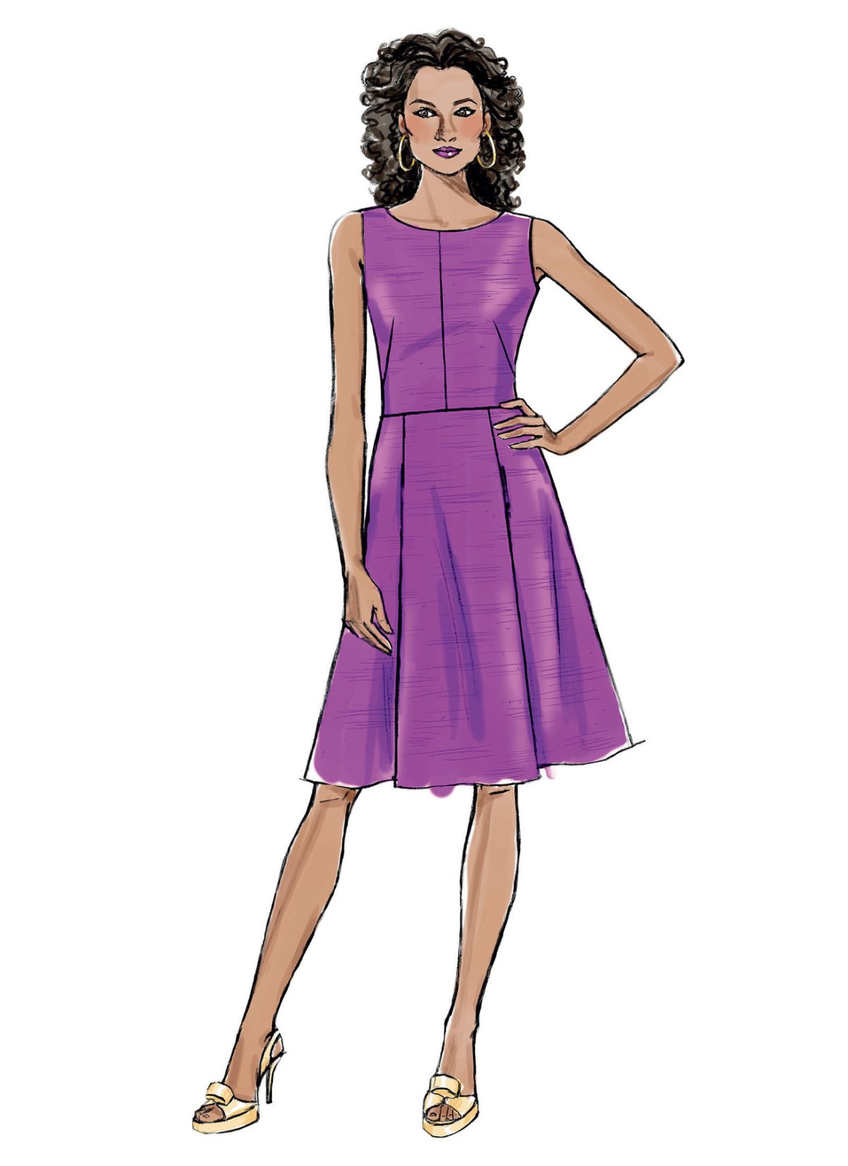 Butterick Sewing Pattern B6016 Misses’ Sleeveless Dresses - Sewdirect ...