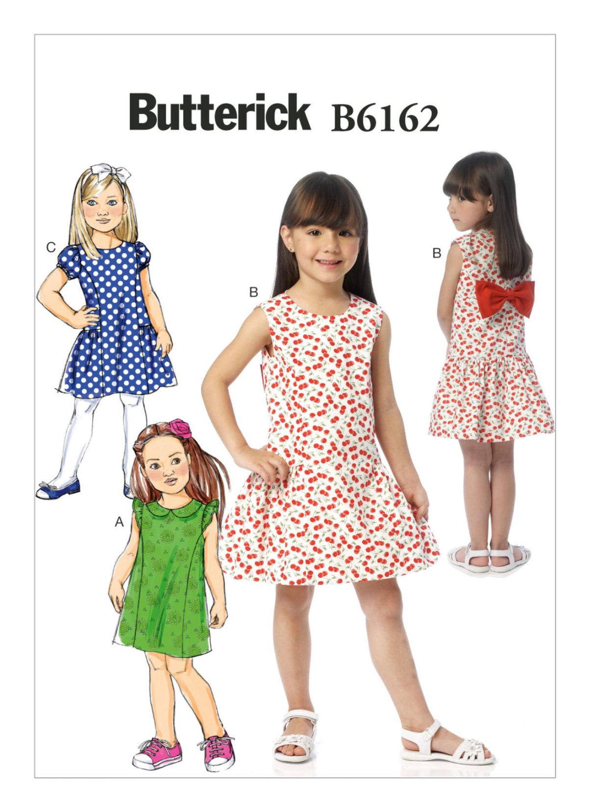 Butterick Sewing Pattern B6162 Children’s/Girls’ Princess Seam Dresses ...