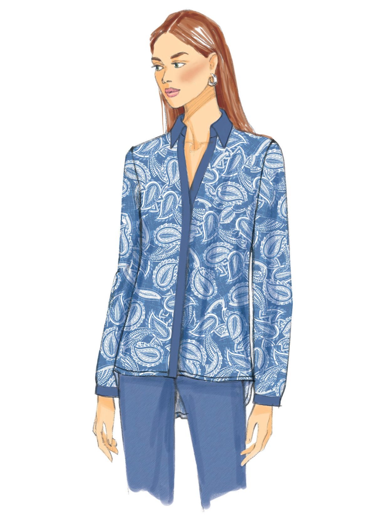 Butterick Sewing Pattern B6288 Misses’ Back-Pleat Shirts - Sewdirect ...