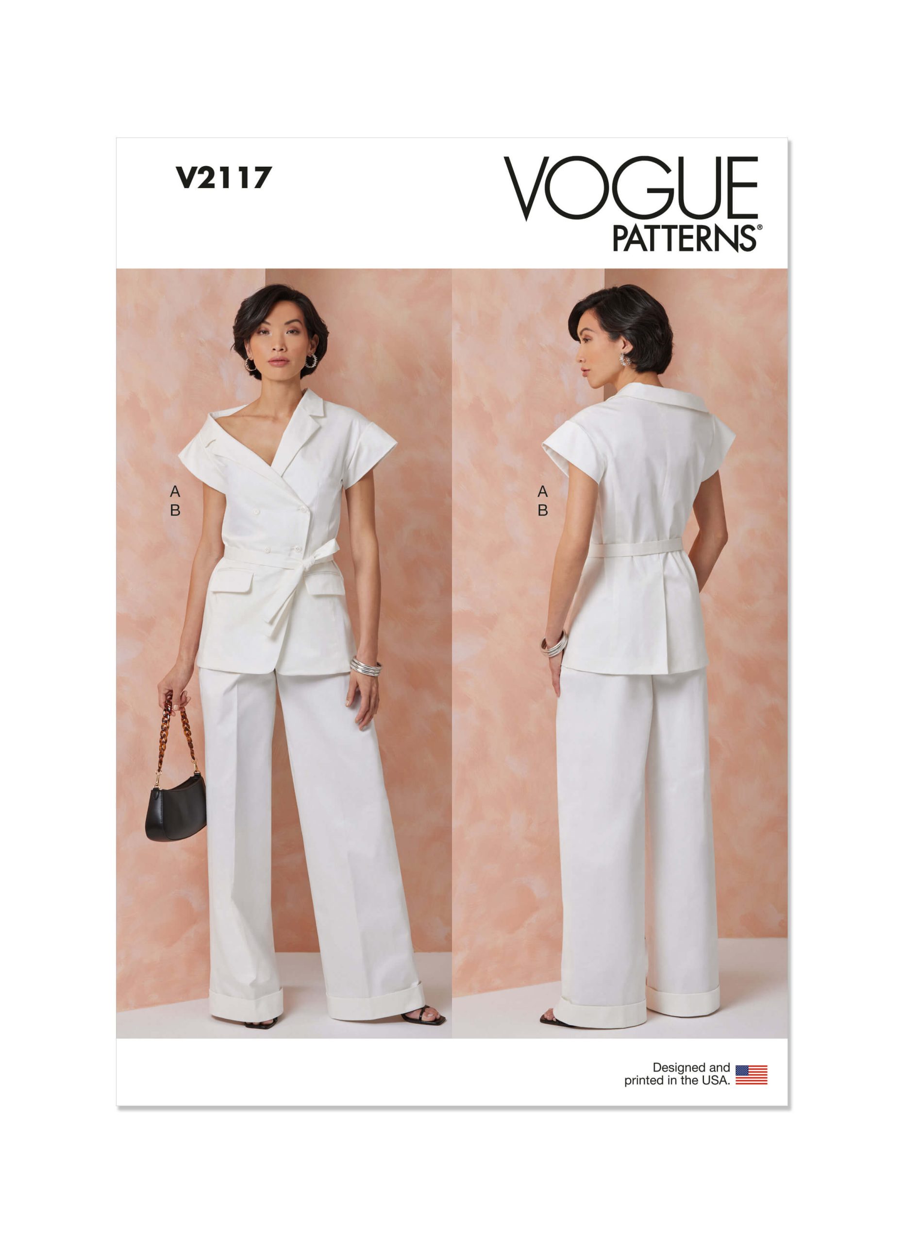 Vogue Sewing Pattern V2117 Misses’ Jacket and Trousers - Sewdirect ...