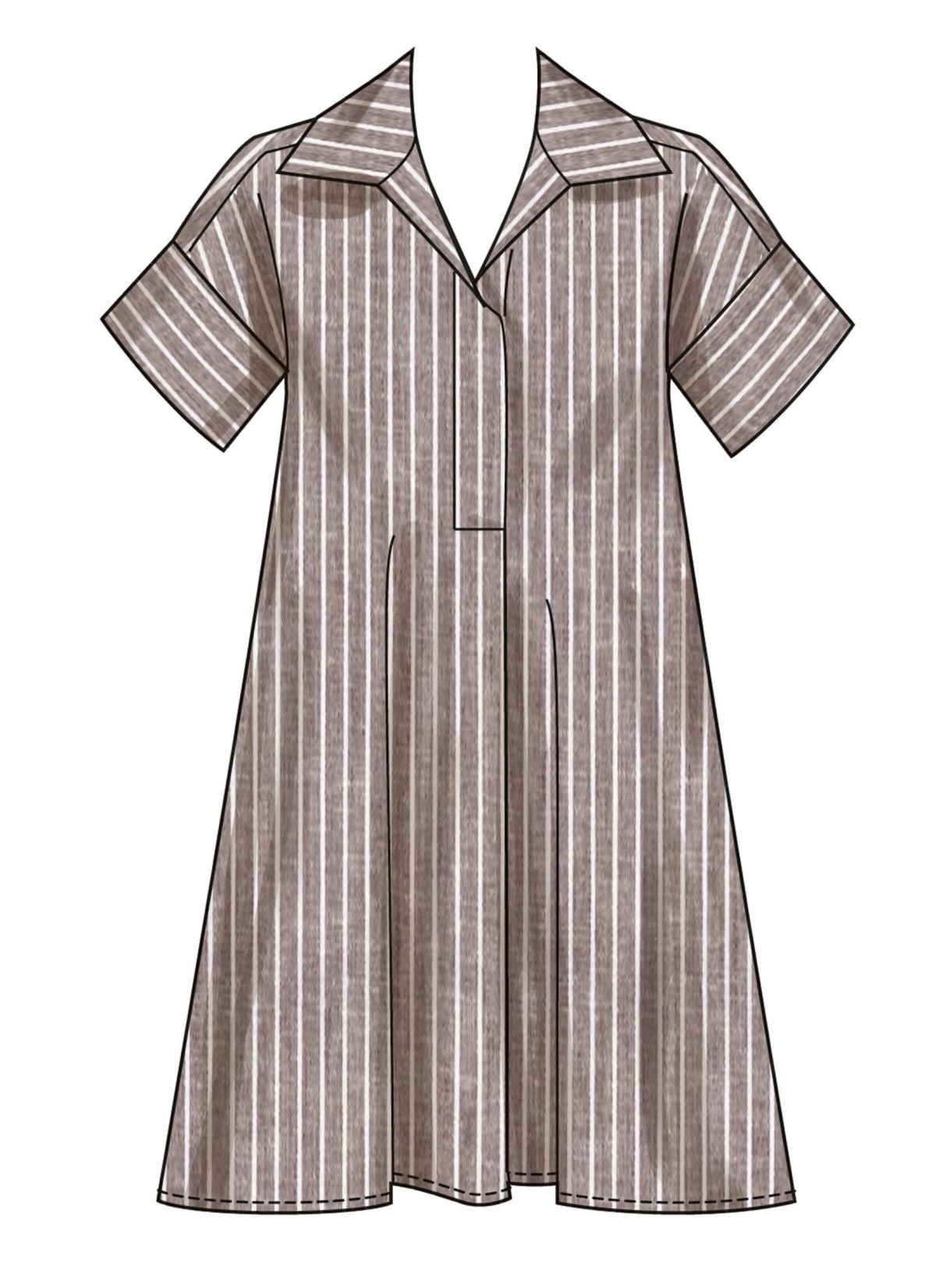 Simplicity Sewing Pattern S3130 Misses’ Collared Dress in Three Lengths ...