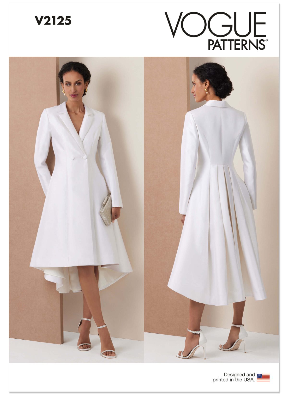 Vogue Patterns Sewing Pattern V2125 Misses’ and Miss Petite Double Breasted Coat Dress ...